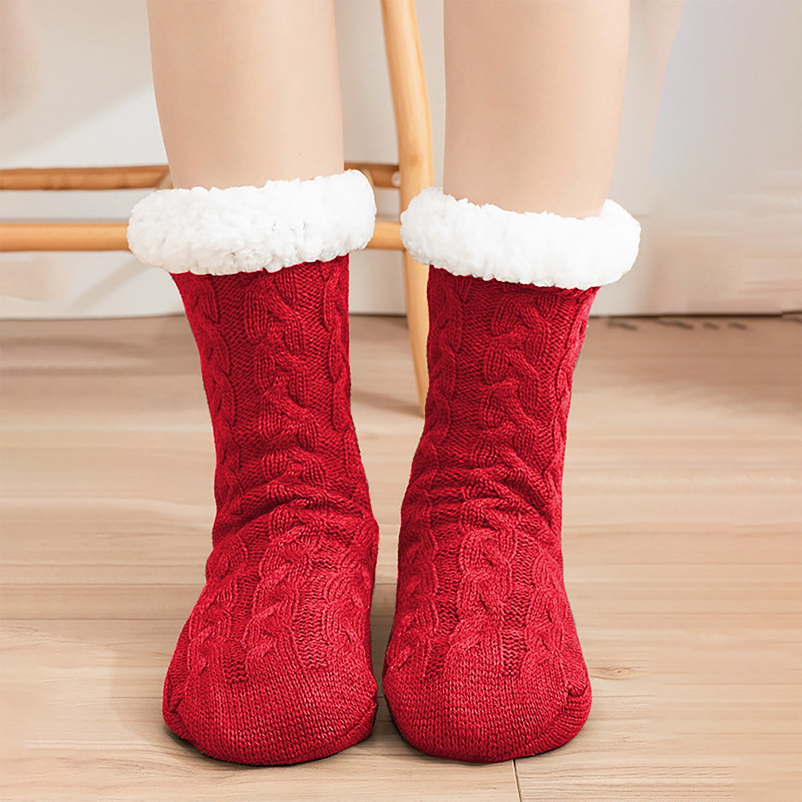 Blczomt Boot Clearance Socks Women Crew Slipper Sock Soft Warm Non Slip ...
