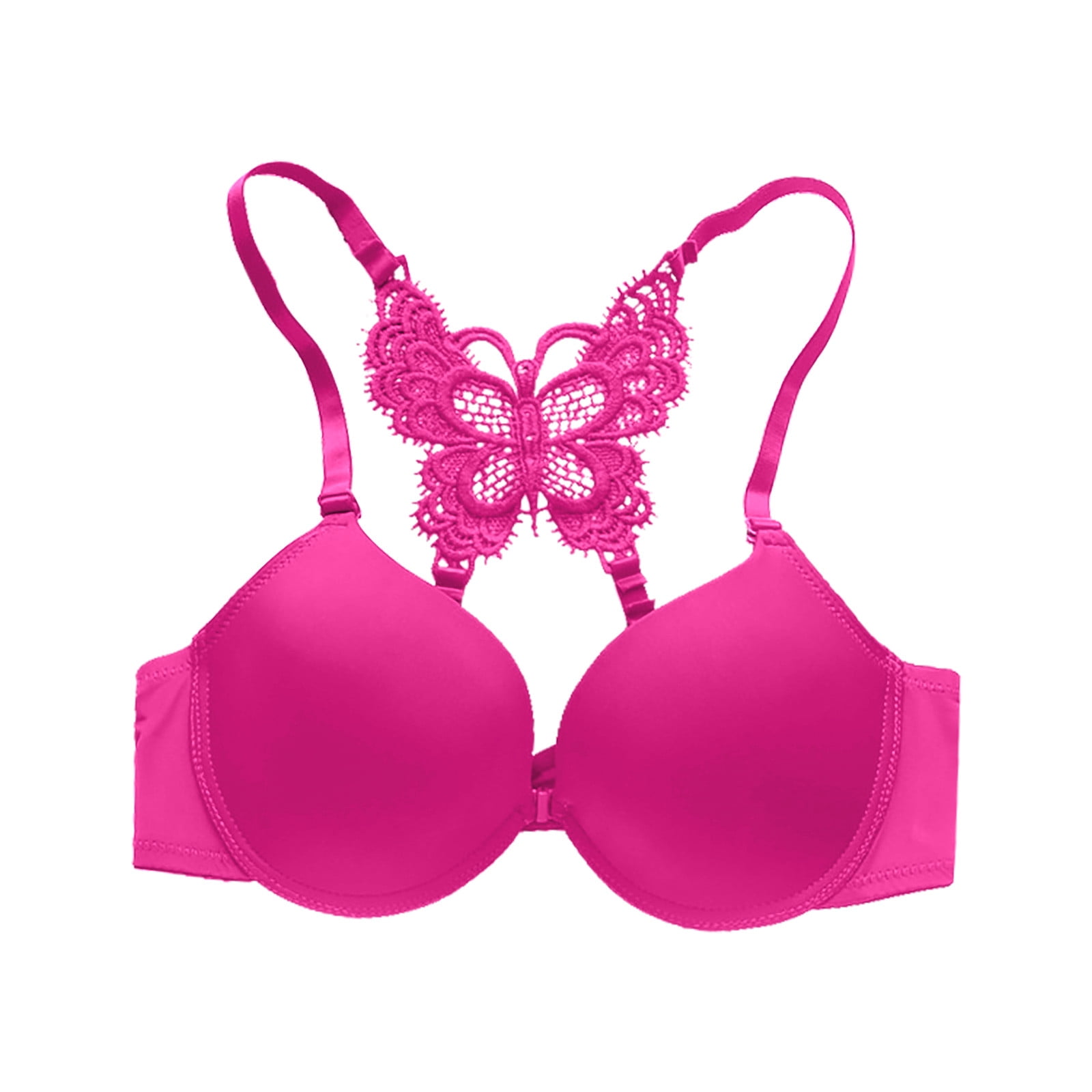 Blczomt Bralettes for Women Plus Size Comfortable No Wire Pink Seamless ...