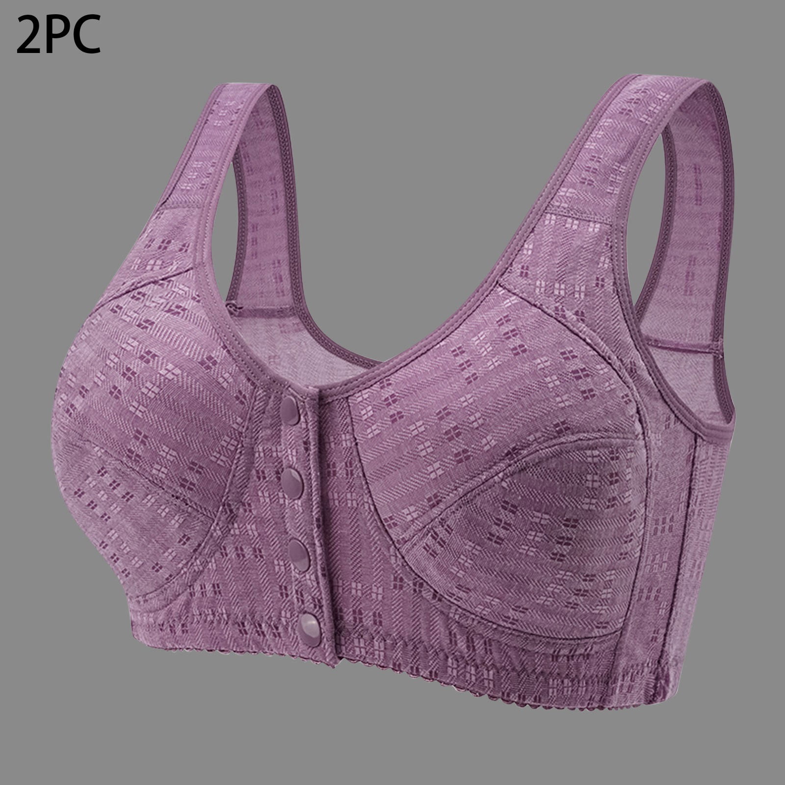 Blczomt Bras for Women Plus Size Push Up Front Closure Full Coverage ...