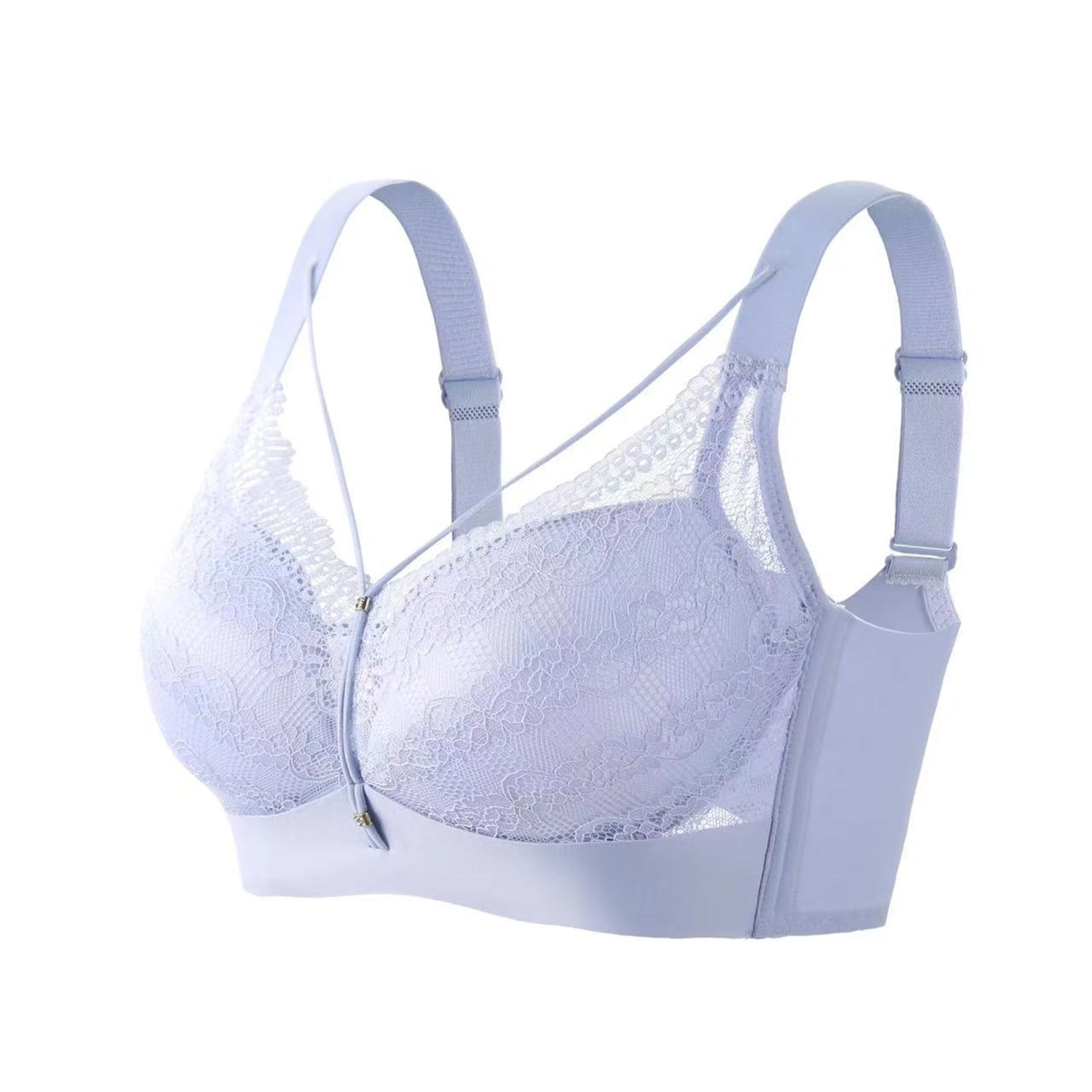 Blczomt Clearance Womens Bras No Underwire Lace Sexy Purple Comfy Bra ...