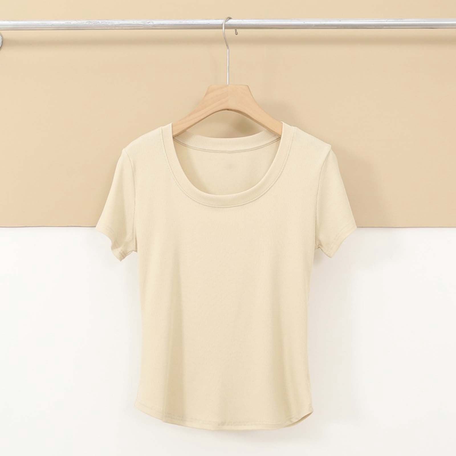 Blczomt Cute Womens Shirts Yellow Summer Tshirts Y2K Lightweight Womens ...