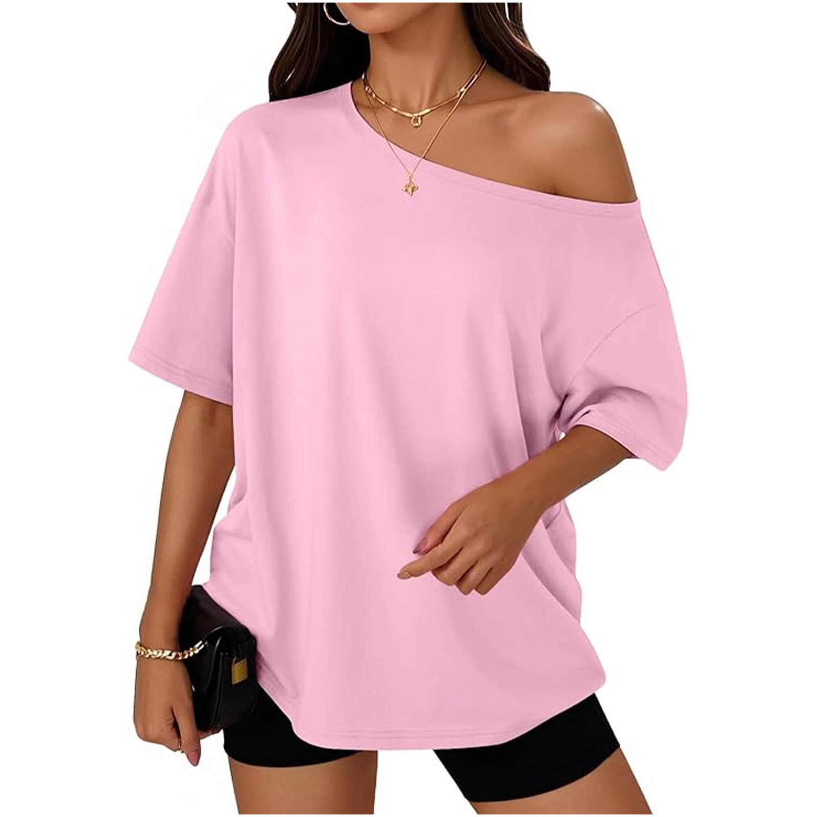 Blczomt Dressy Blouses for Women Plus Size Y2K Pink Blouse Cute Summer ...