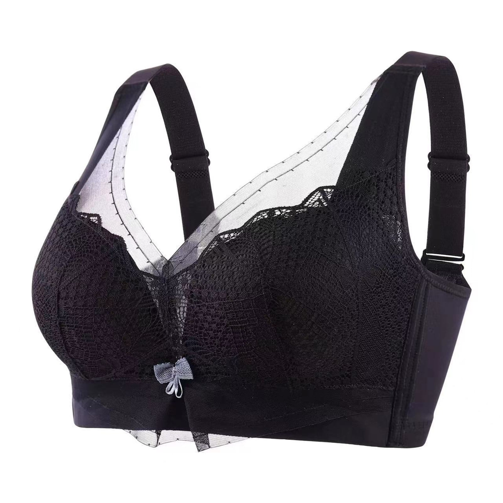 Blczomt No Underwire Womens Bralette Black Lace Sexy Comfy Bras ...