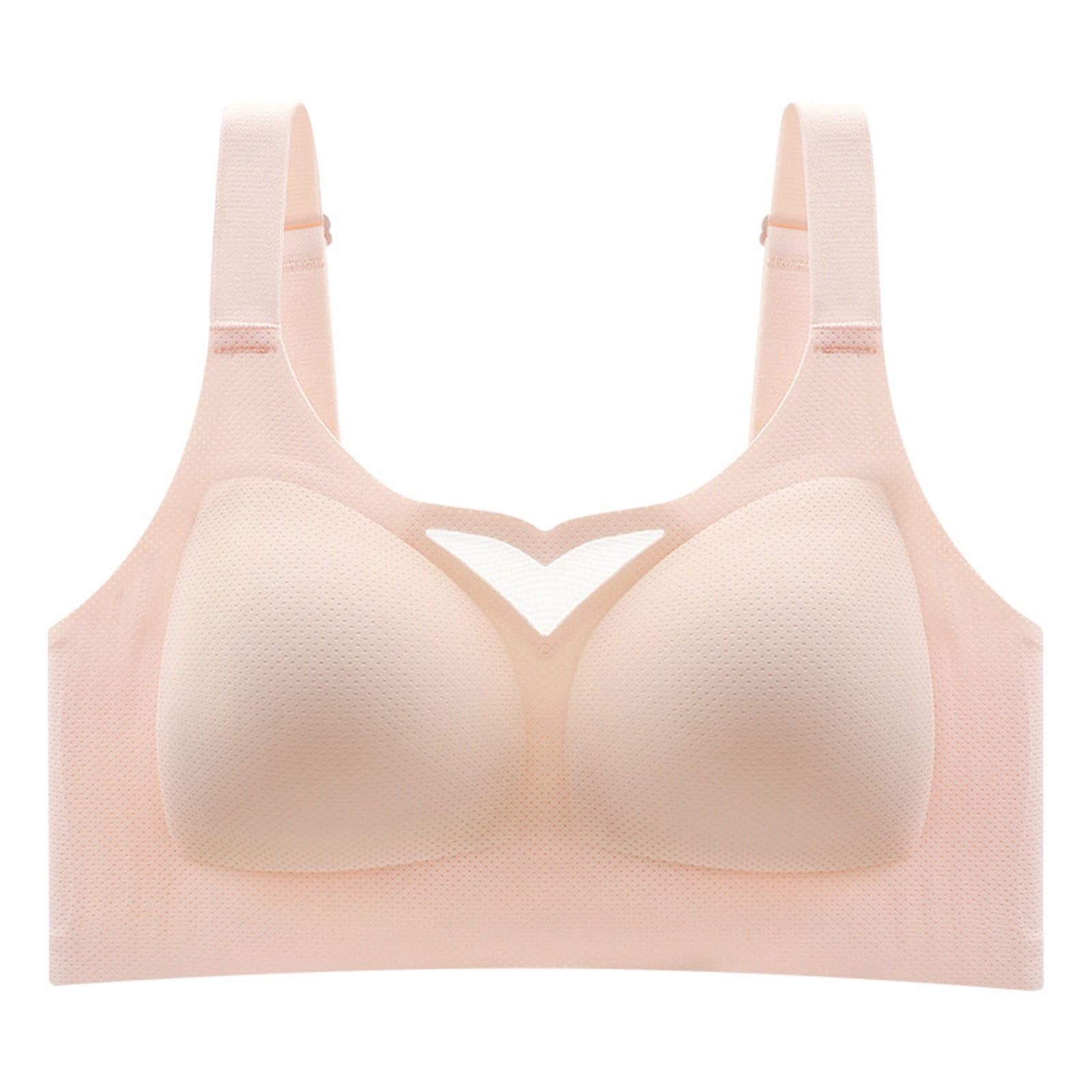 Blczomt Push Up Womens Bra Wirefree Beige Full Coverage Bralette ...