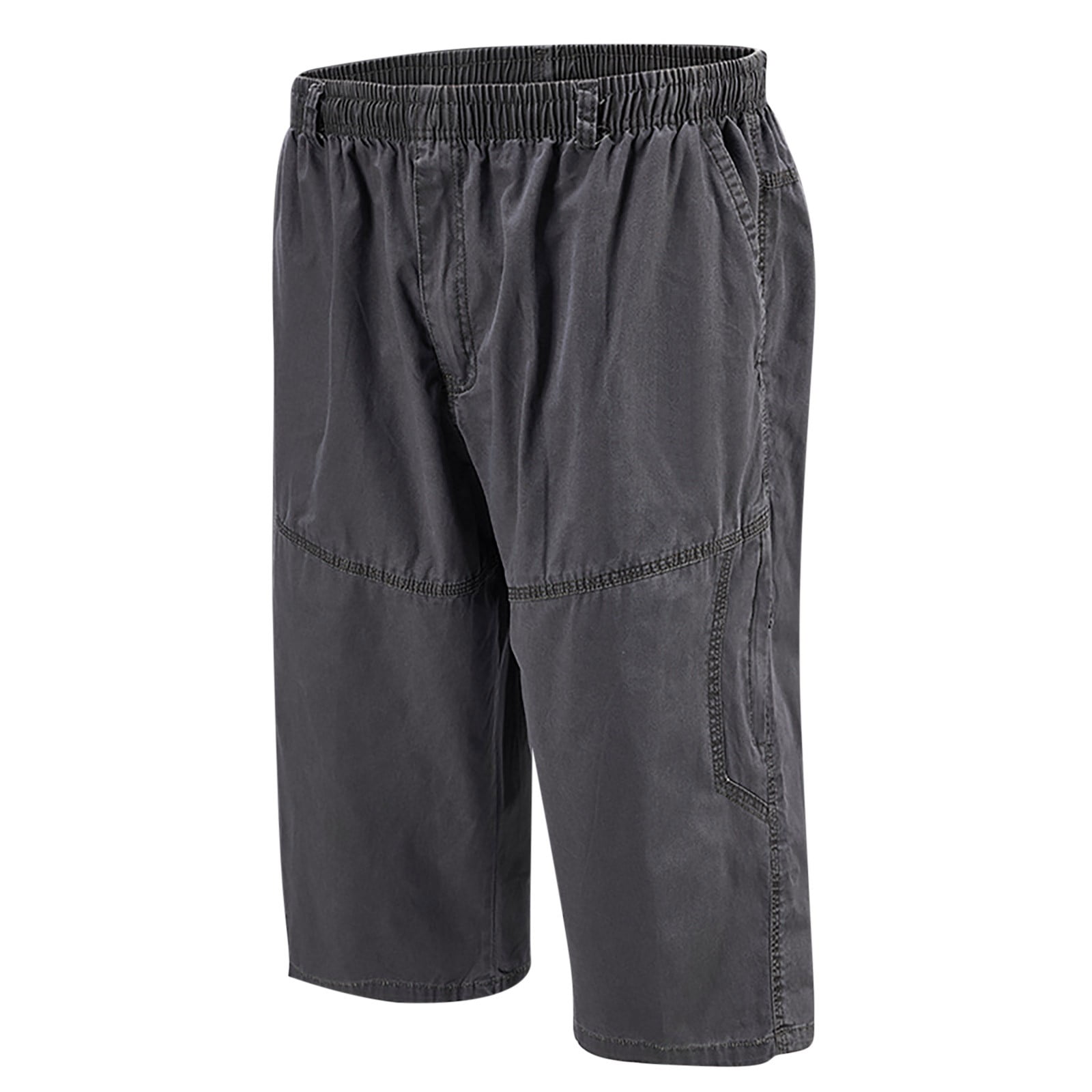 Blczomt Relaxed Fit Cargo Shorts for Men Big Tall Workout Cotton Long ...