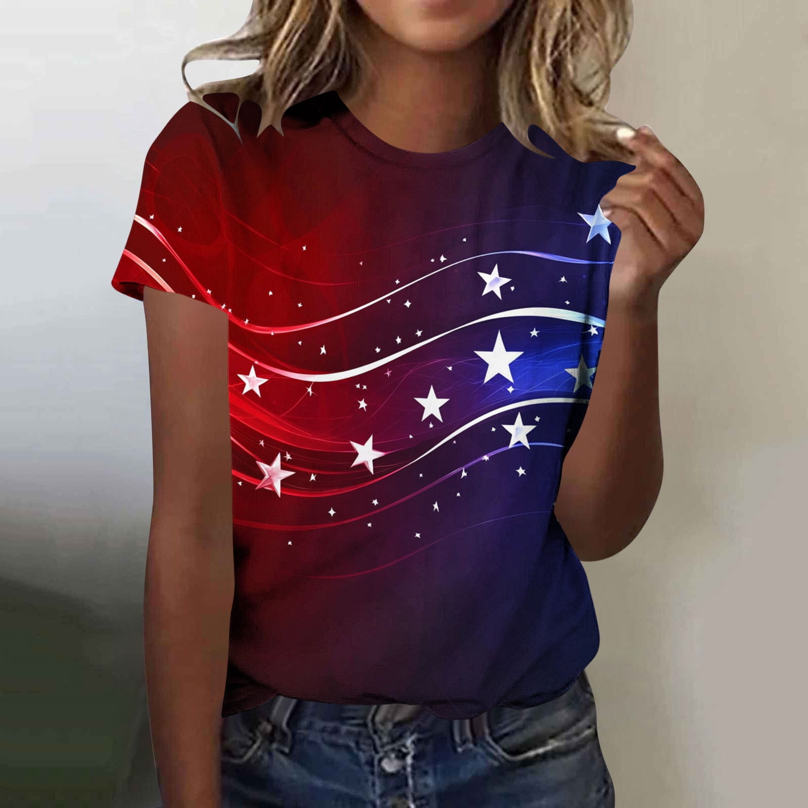 Blczomt Spring Tops for Women 2026 Dressy Lightweight Red Shirts Y2K ...