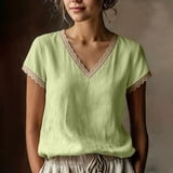 Blczomt Spring Tops for Women Y2K Cute Green Shirt Casual Dressy Womens ...