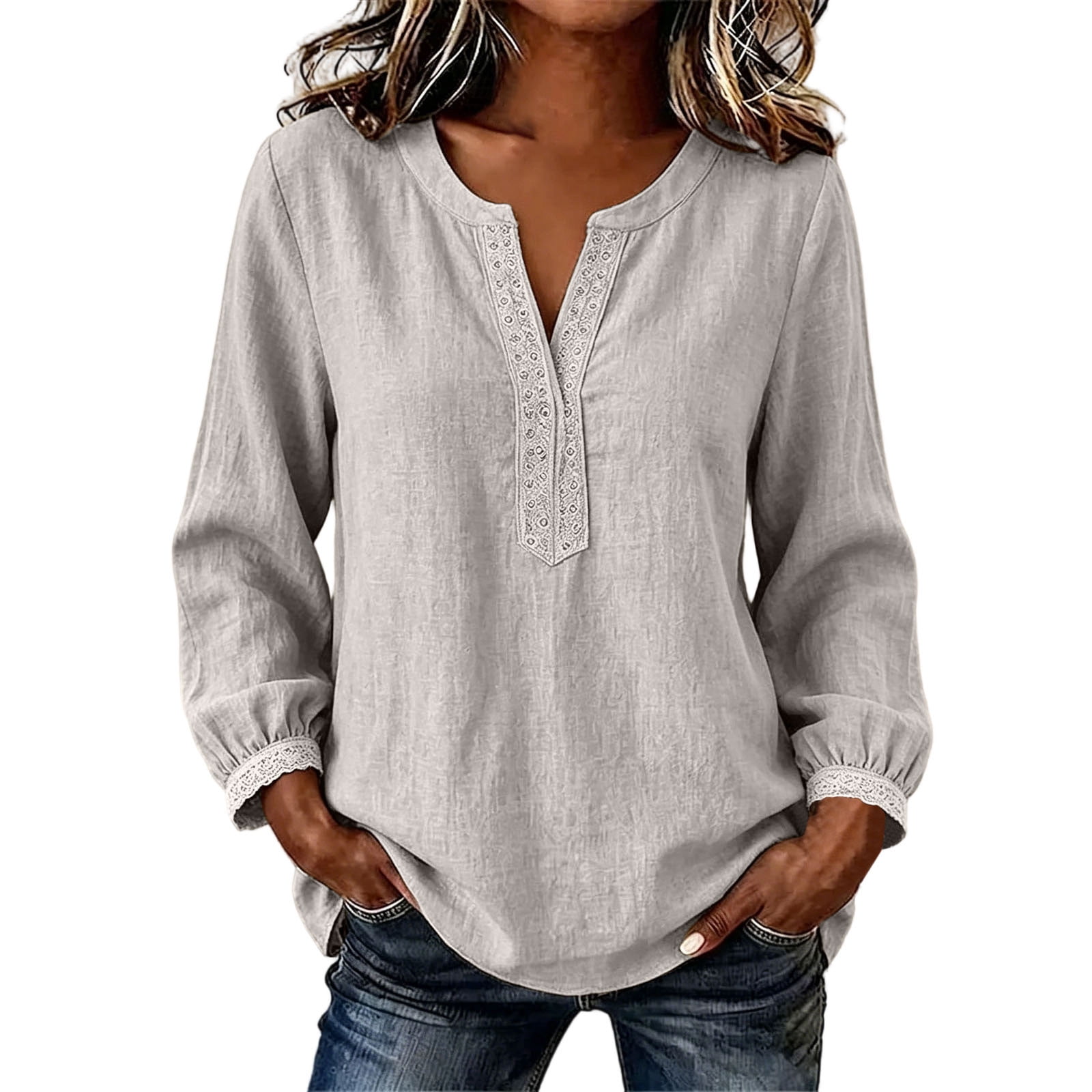 Blczomt T Shirts for Women Short Sleeve Gray Summer Blouse Y2K Tunic ...