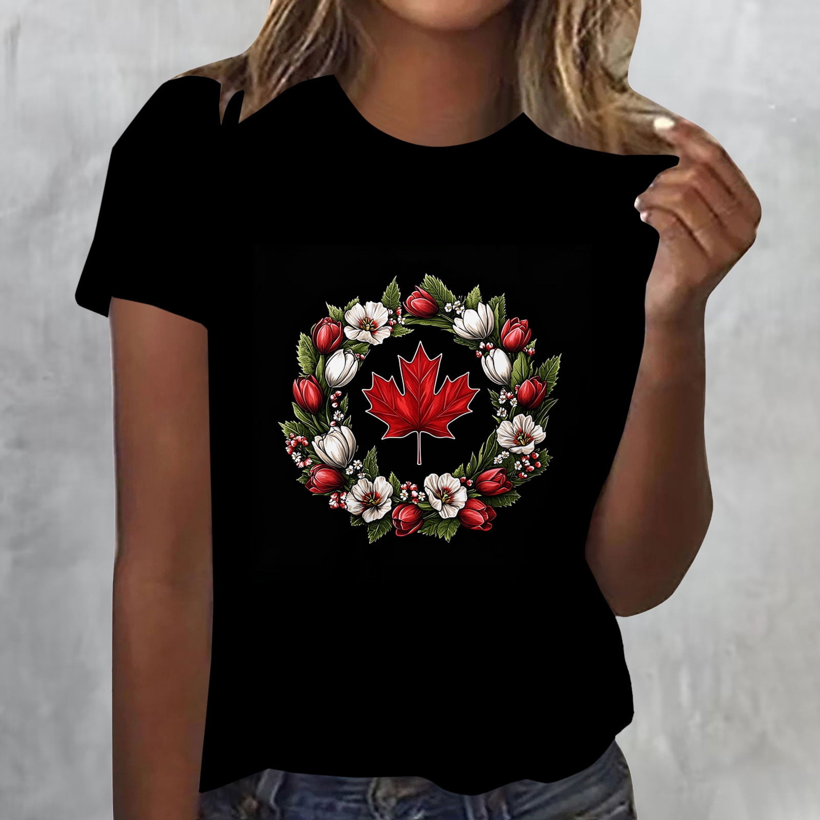 Blczomt Trendy Plus Size Tops for Women Black Summer T Shirts 2026 ...