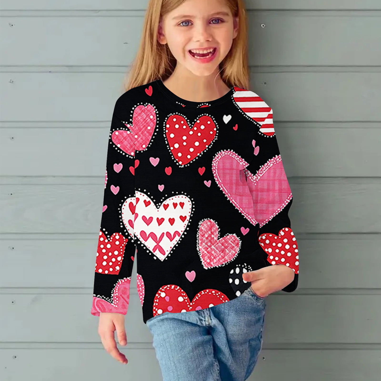 Blczomt Tshirt Girls Long Sleeve Cute Graphic T Shirts Casual Fashion ...