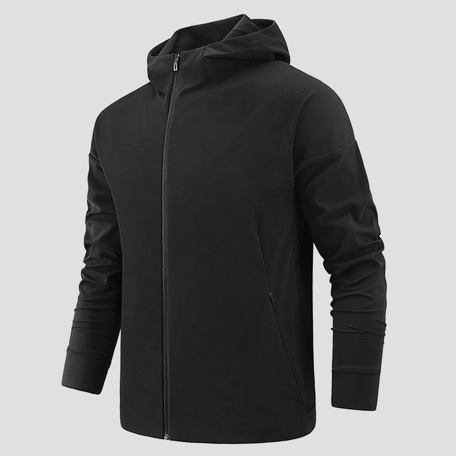Blczomt Windbreaker Men's Jackets for Fall and Winter Zip Up Black ...