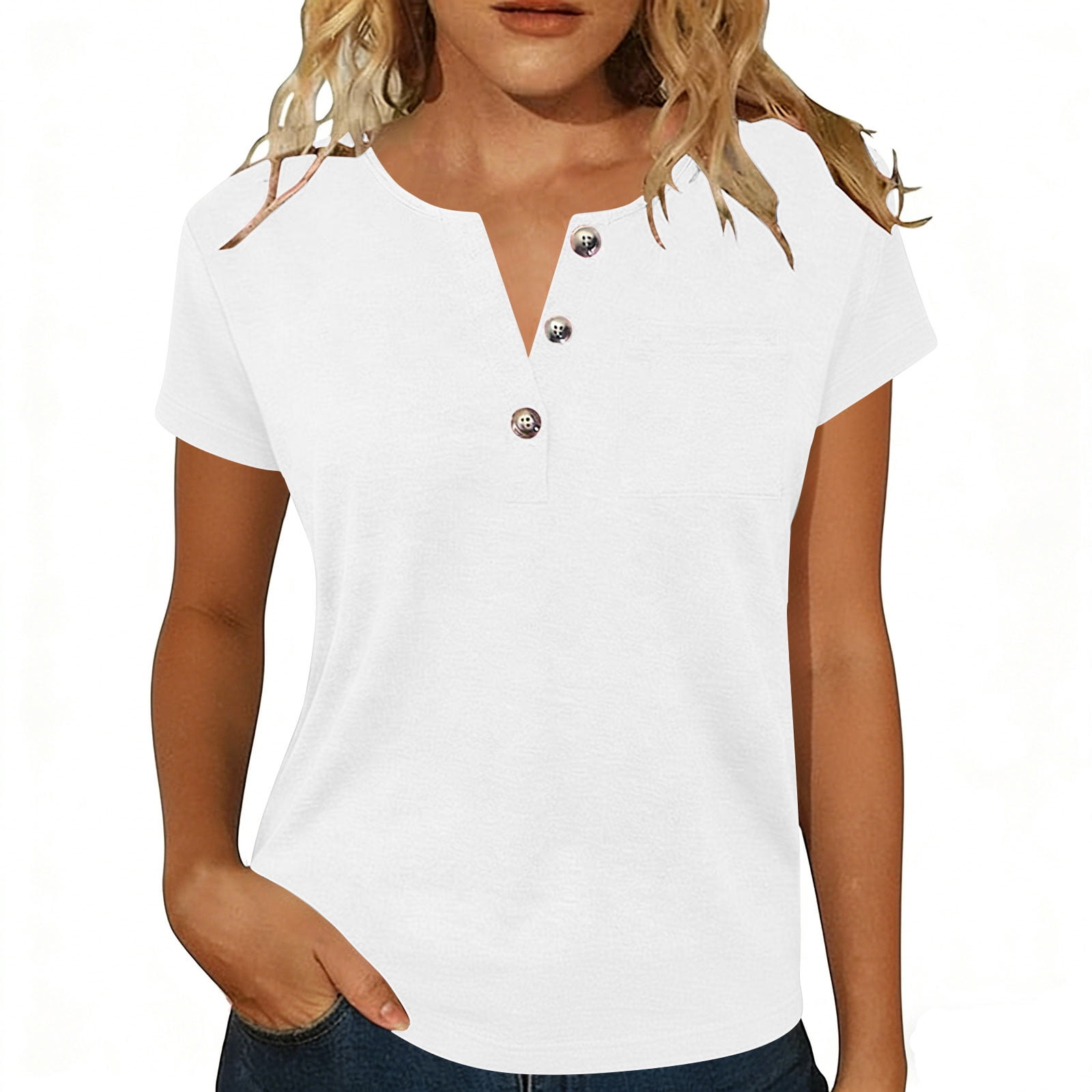 Blczomt Women Tops White Y2K 2026 T Shirts Short Sleeve Trendy Women's ...