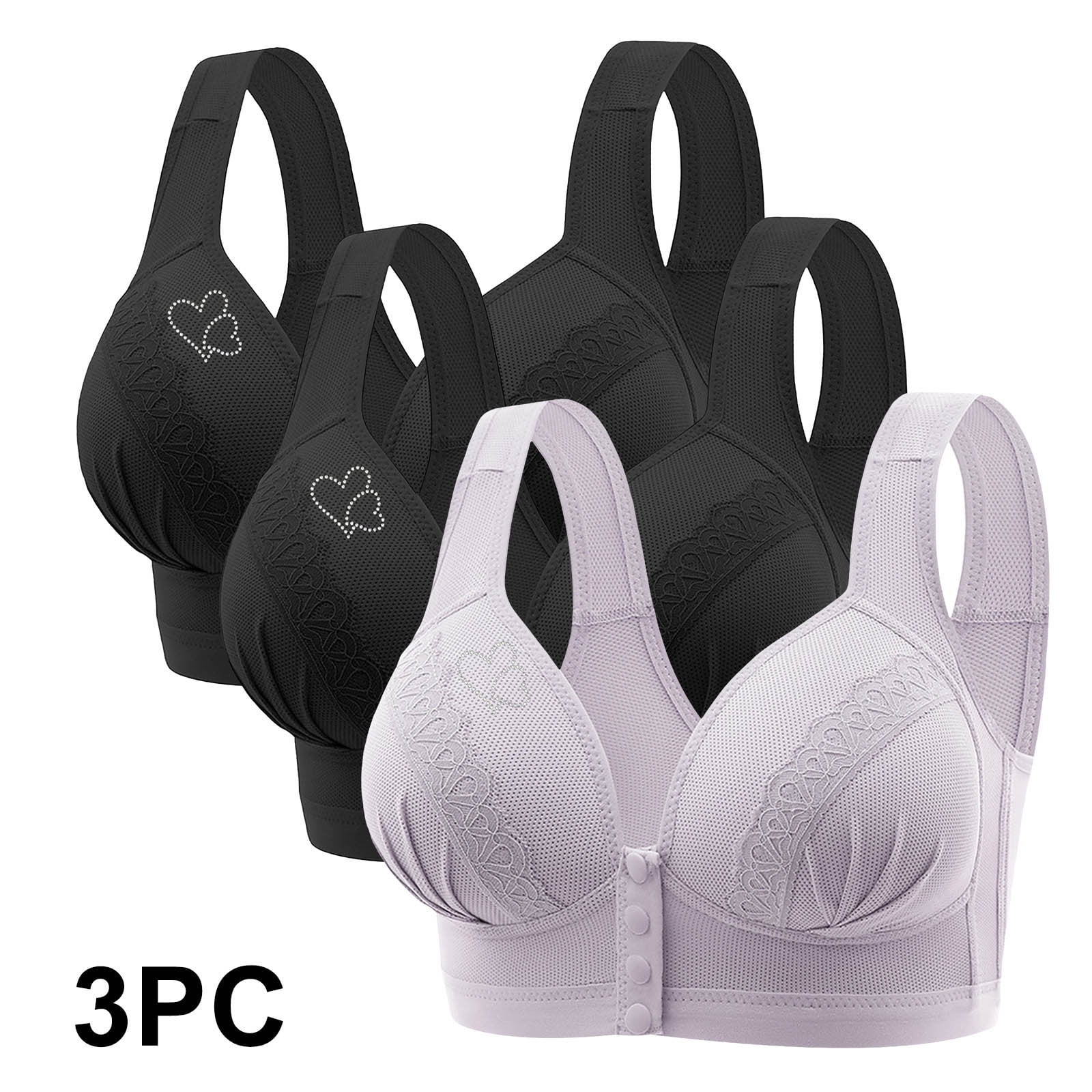 Blczomt Women's Bras Push Up Full Coverage Purple Comfortable Front ...