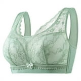 Blczomt Womens Bra Push Up No Underwire Full Coverage Soft Green ...