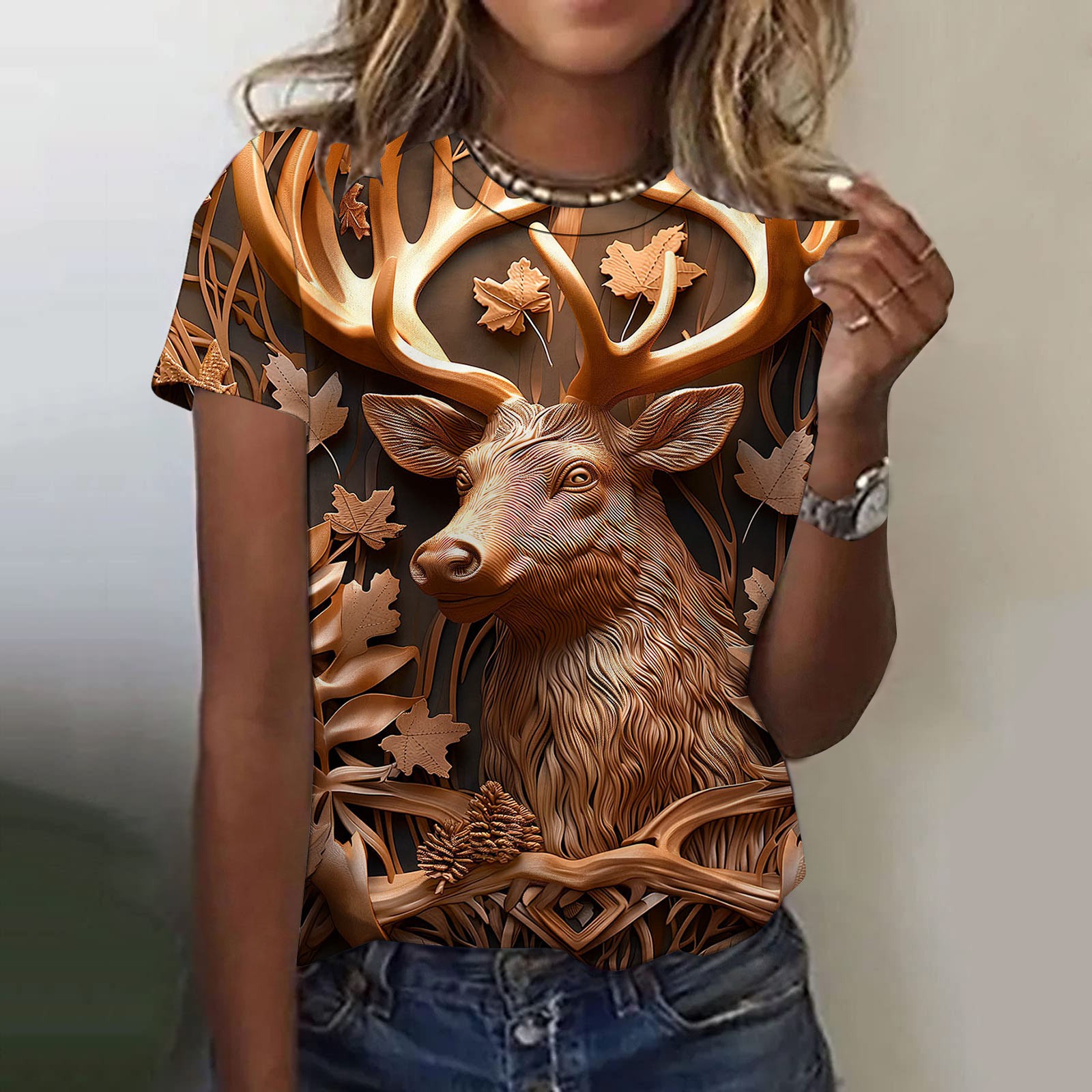 Blczomt Womens T Shirts Graphic Short Sleeve Crewneck T Shirts Soft ...