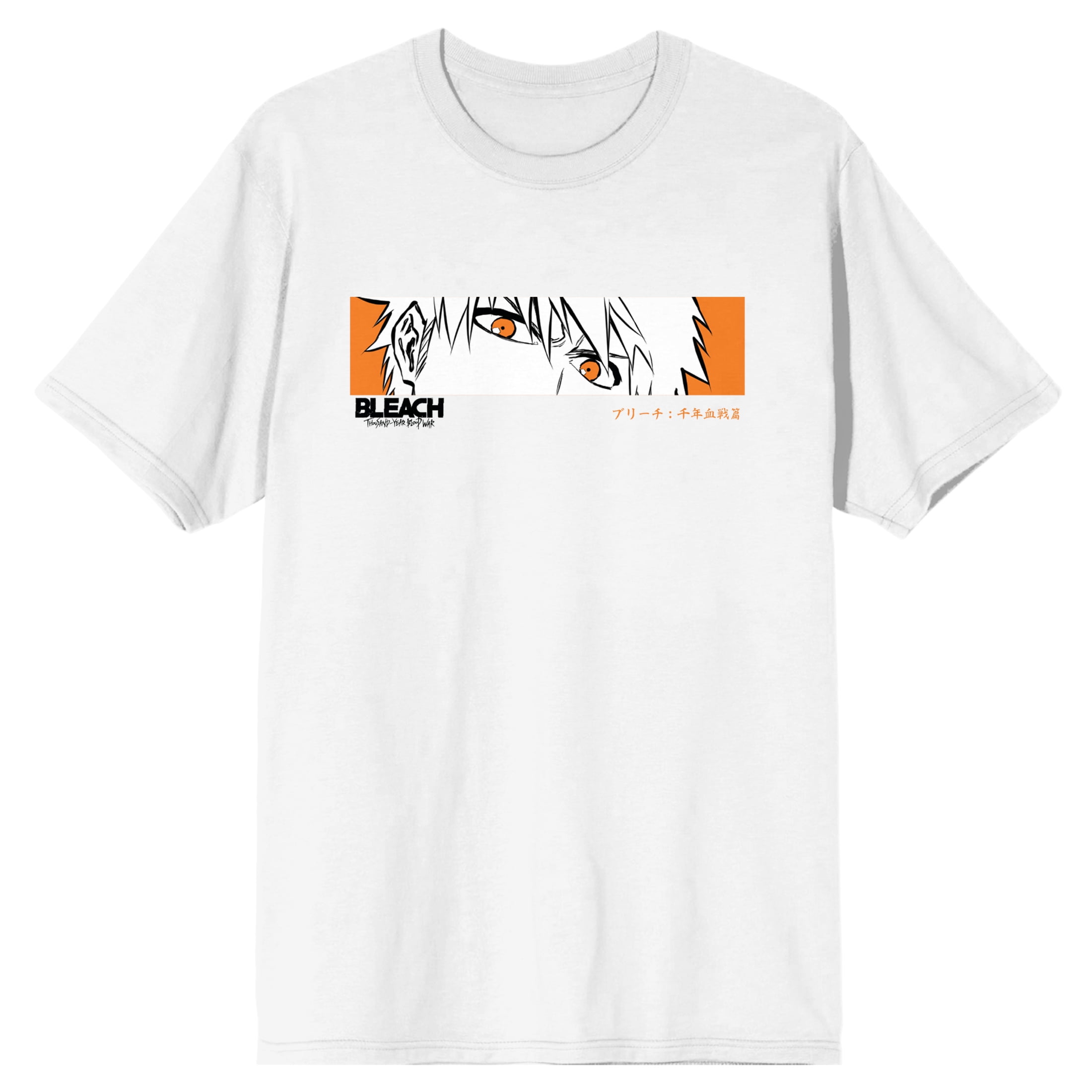Bleach 100 Year Blood War Panel Art & Ichigo Crew Neck Short Sleeve Men ...