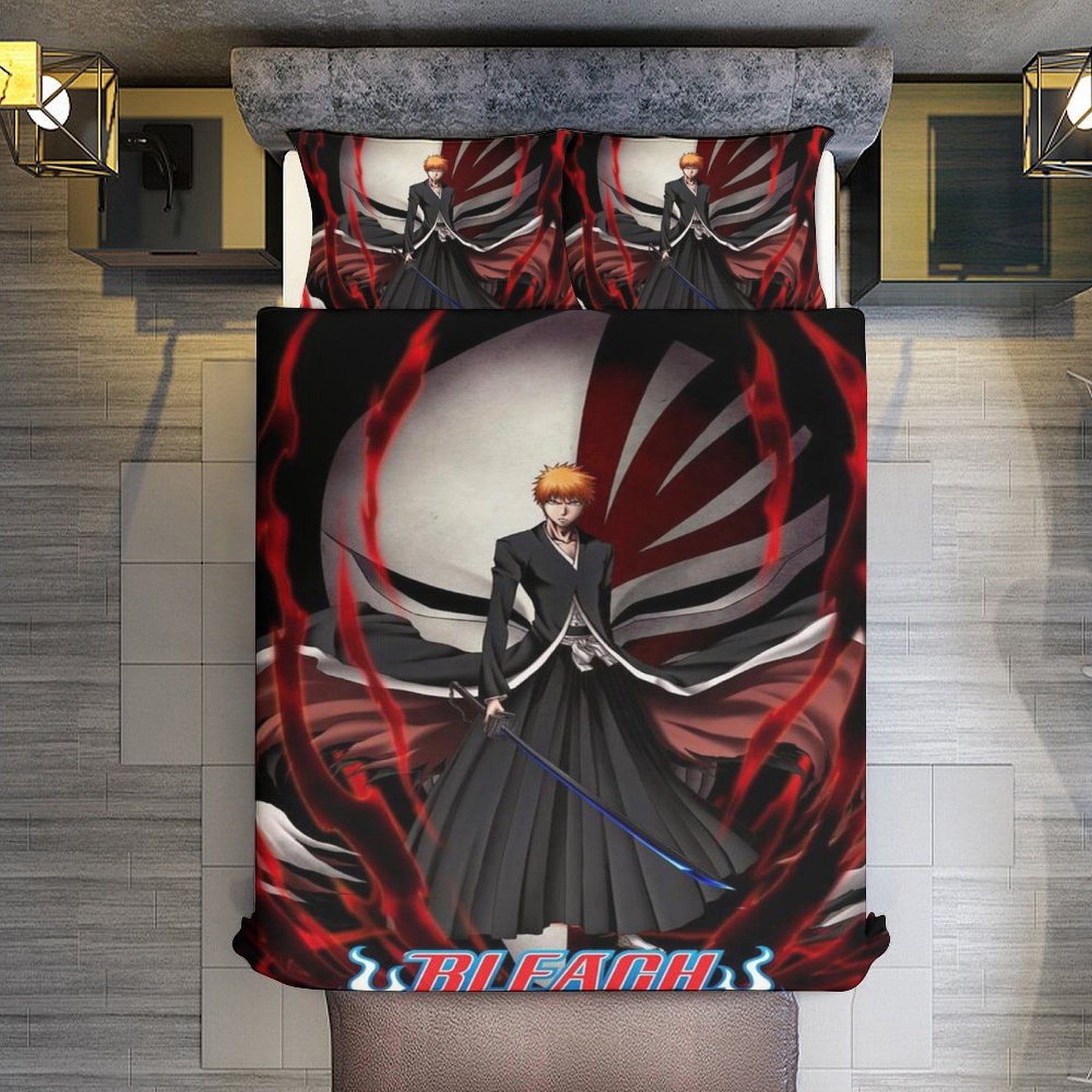 Bleach 3 Piece Anime Comforter Bedding 1 Set Super Soft Quilt Cover ...