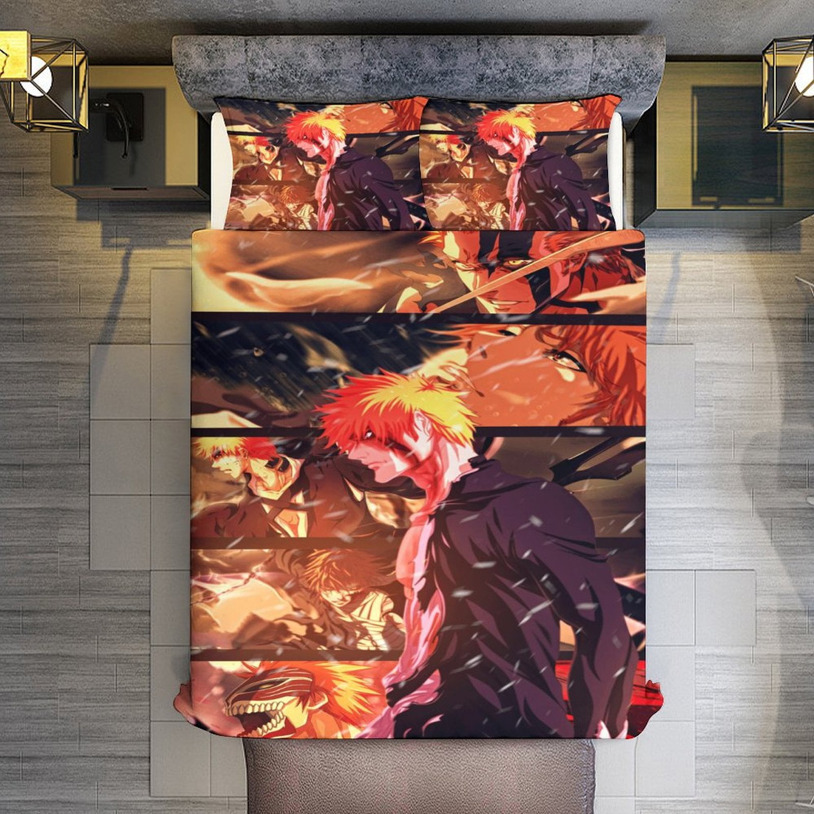 Bleach 3 Piece Anime Comforter Bedding 1 Set Super Soft Quilt Cover ...