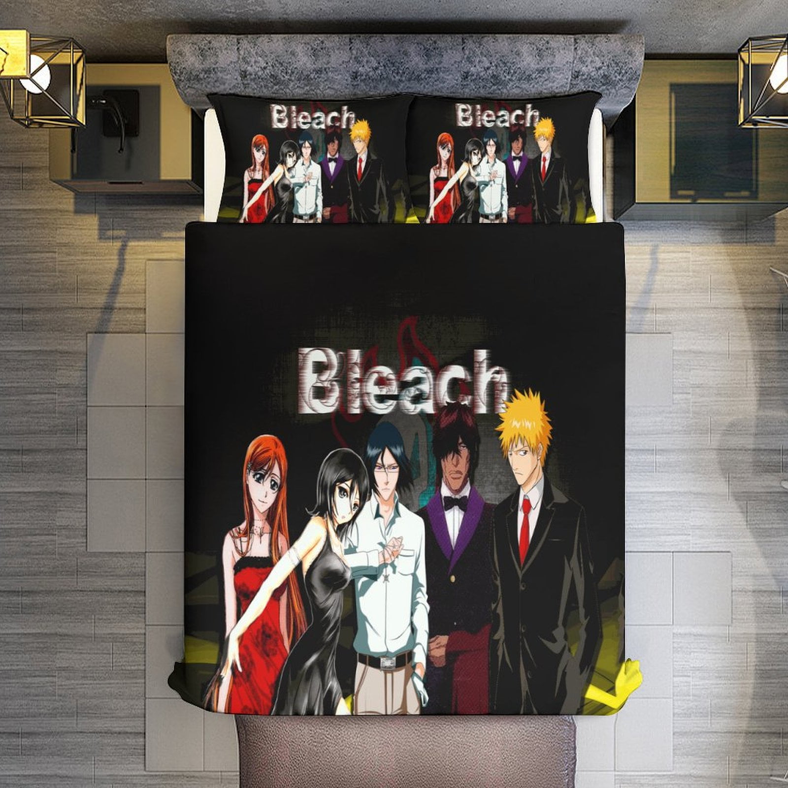Bleach 3 Piece Anime Comforter Bedding 1 Set Super Soft Quilt Cover ...