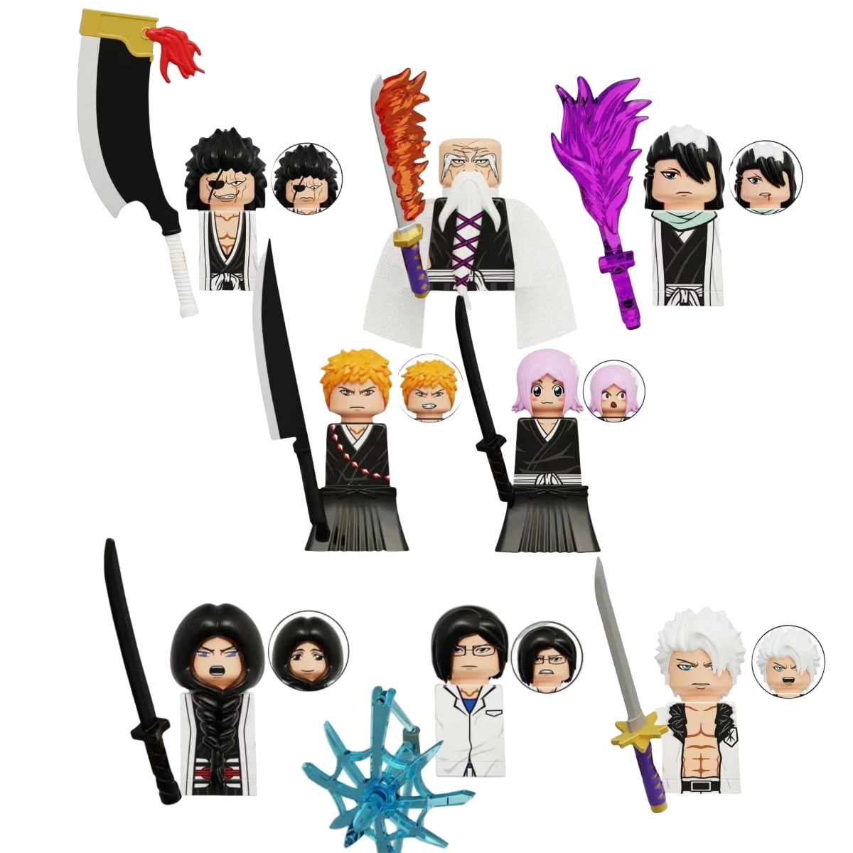 Bleach Anime Cartoon Ulquiorra Building Blocks Mini Action Figures ...
