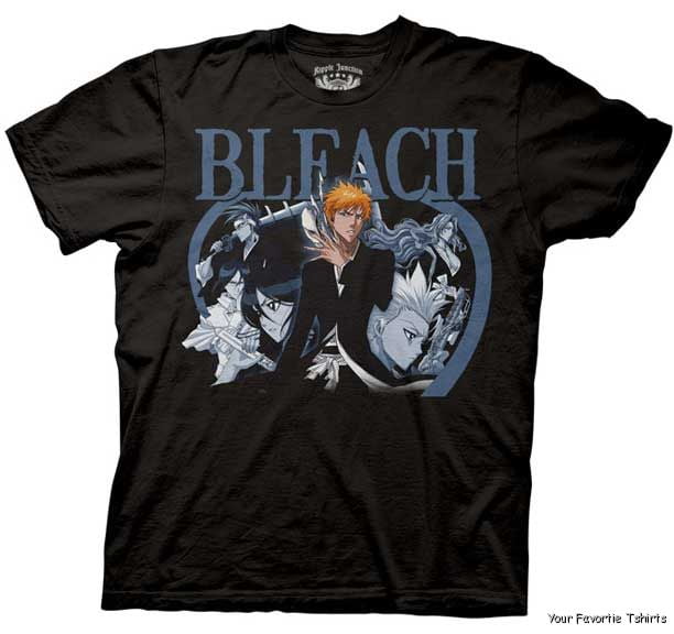 Bleach Anime Duotone Group Ichigo Rukia Ranji Adult T-Shirt - Walmart.com