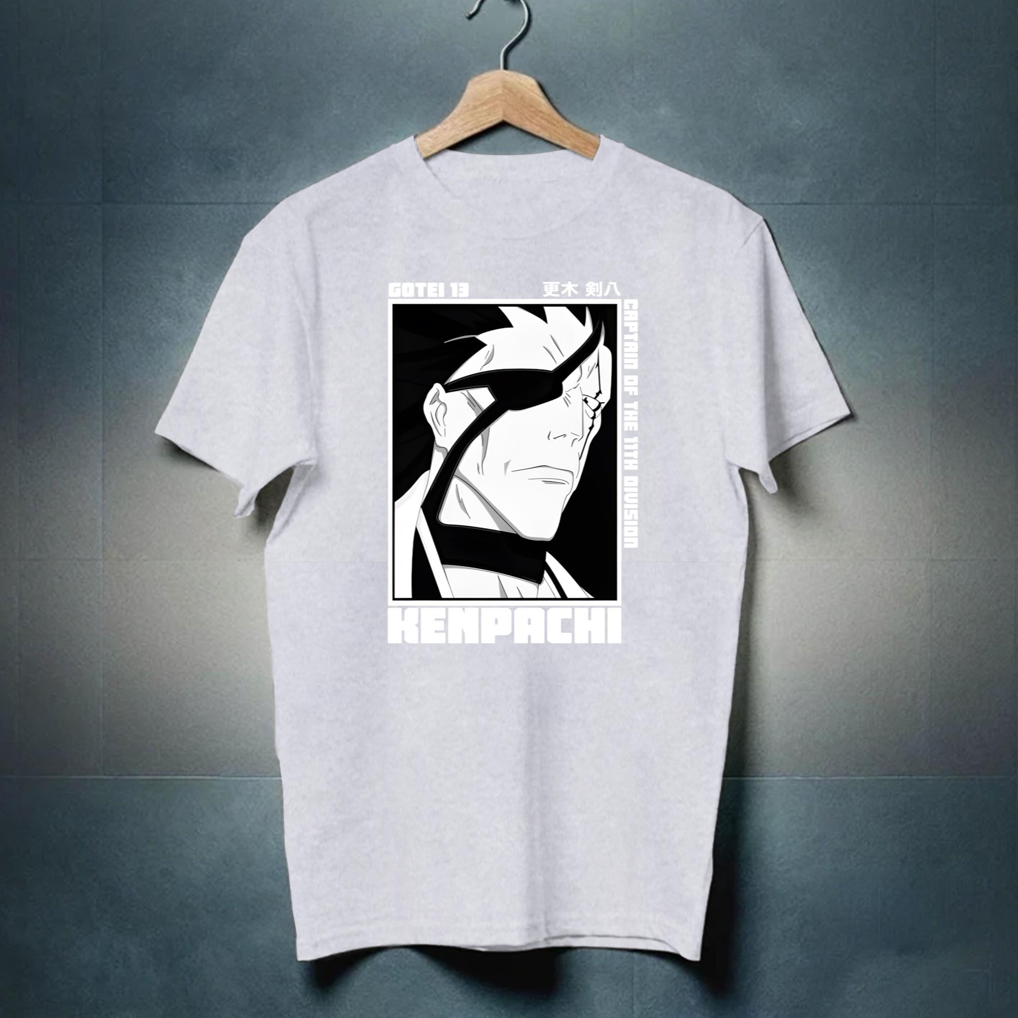 Bleach Anime T Shirt, Kenpachi, All Sizes, Short Sleeve-TH40369 ...