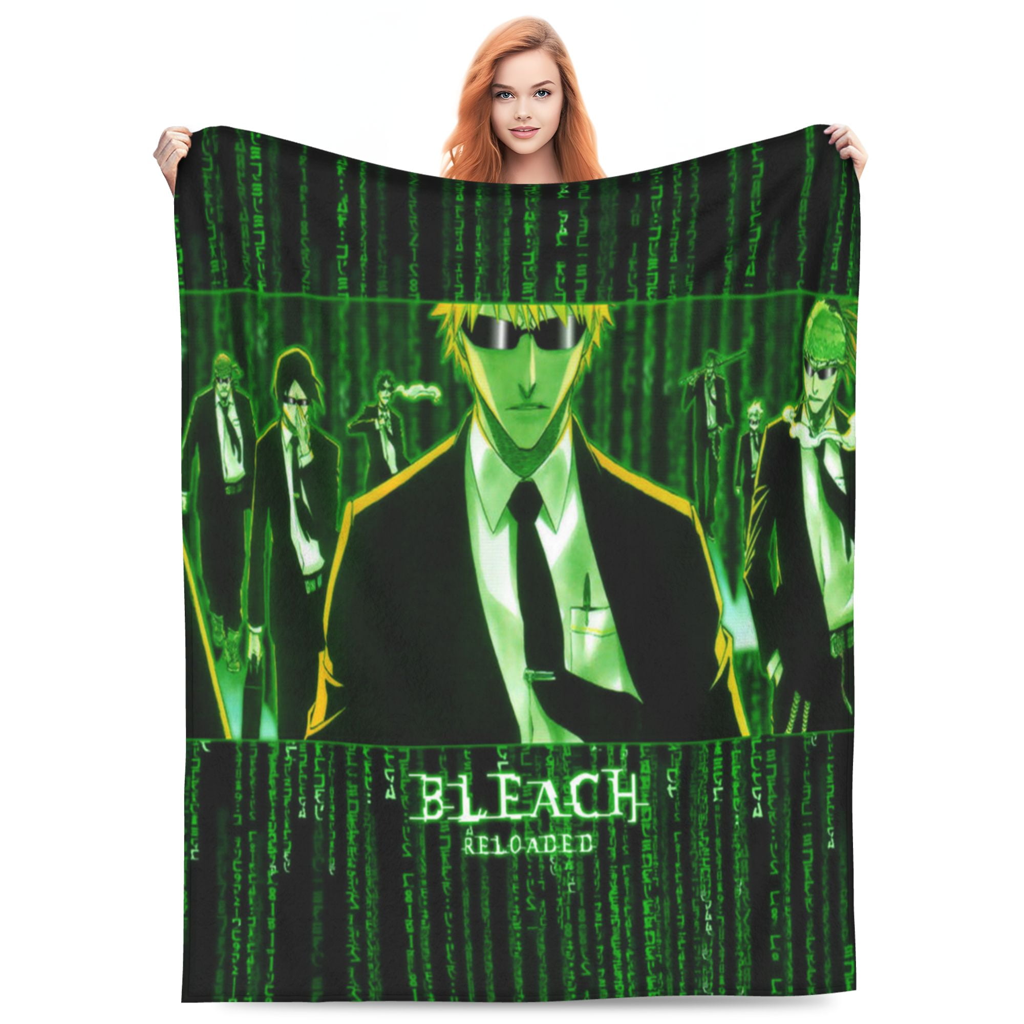 Bleach Bed Blanket 3D Printed Throw Blanket Lightweight Super Soft Air ...