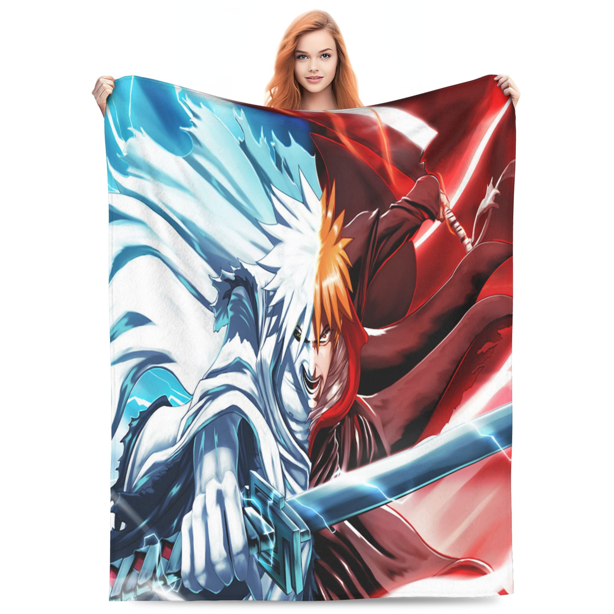 Bleach Bed Blanket 3D Printed Throw Blanket Lightweight Super Soft Air ...