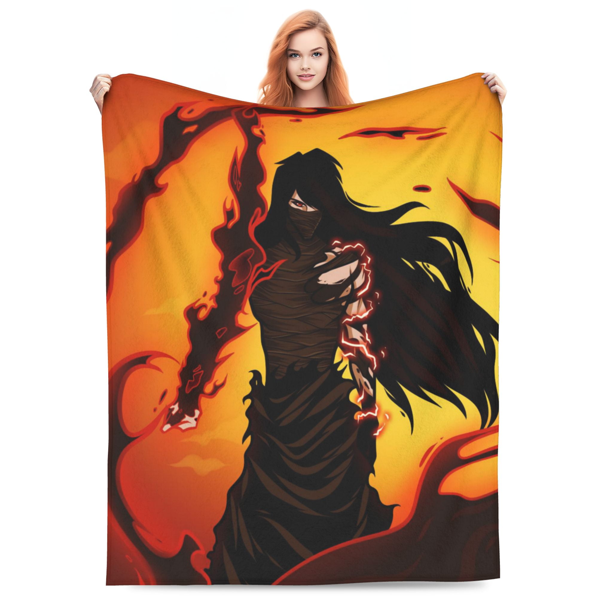 Bleach Bed Blanket 3D Printed Throw Blanket Lightweight Super Soft Air ...