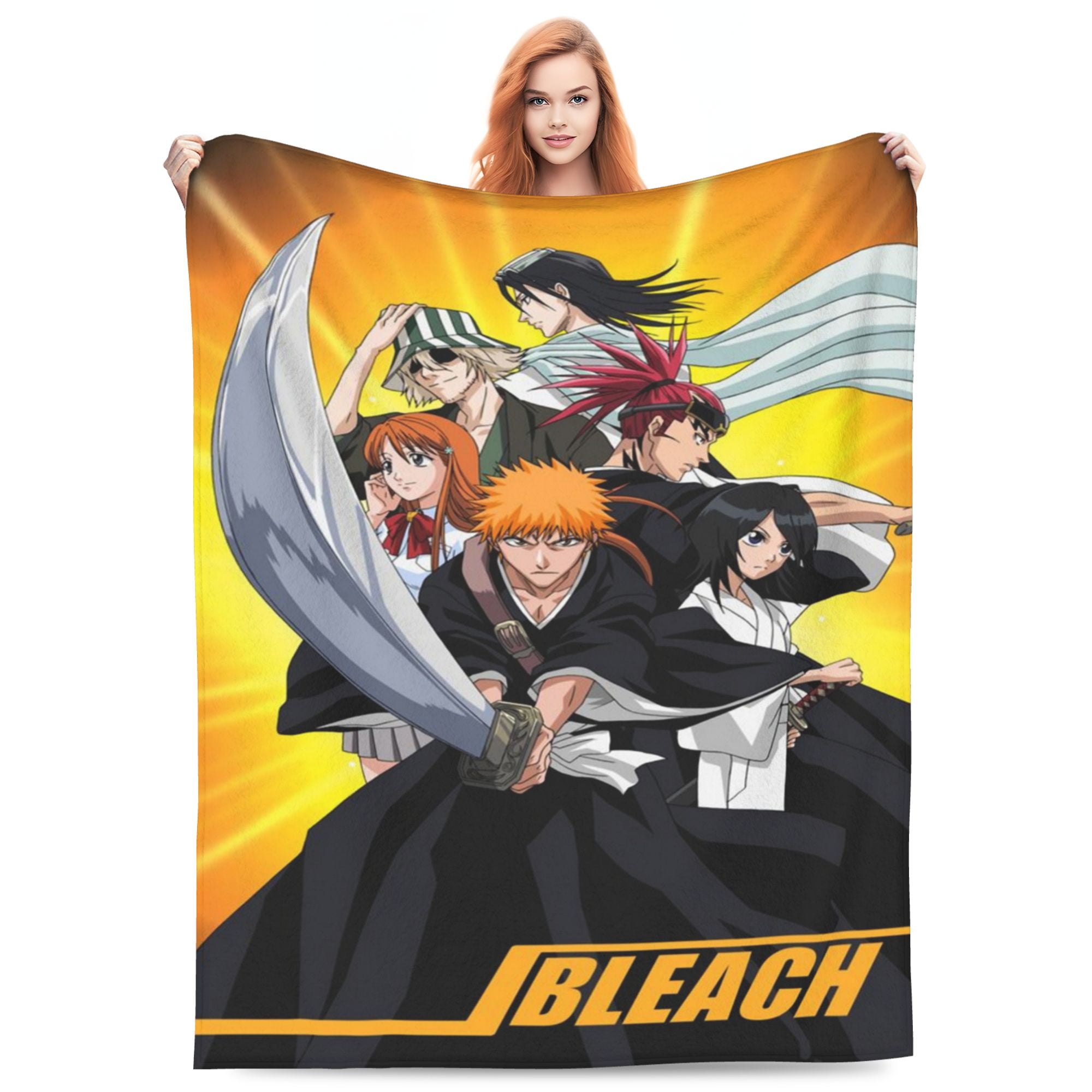 Bleach Bed Blanket 3D Printed Throw Blanket Lightweight Super Soft Air ...