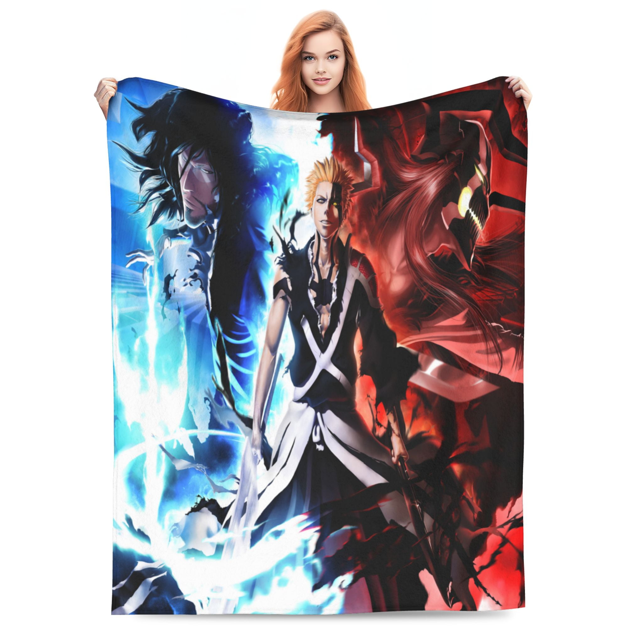 Bleach Bed Blanket 3D Printed Throw Blanket Lightweight Super Soft Air ...