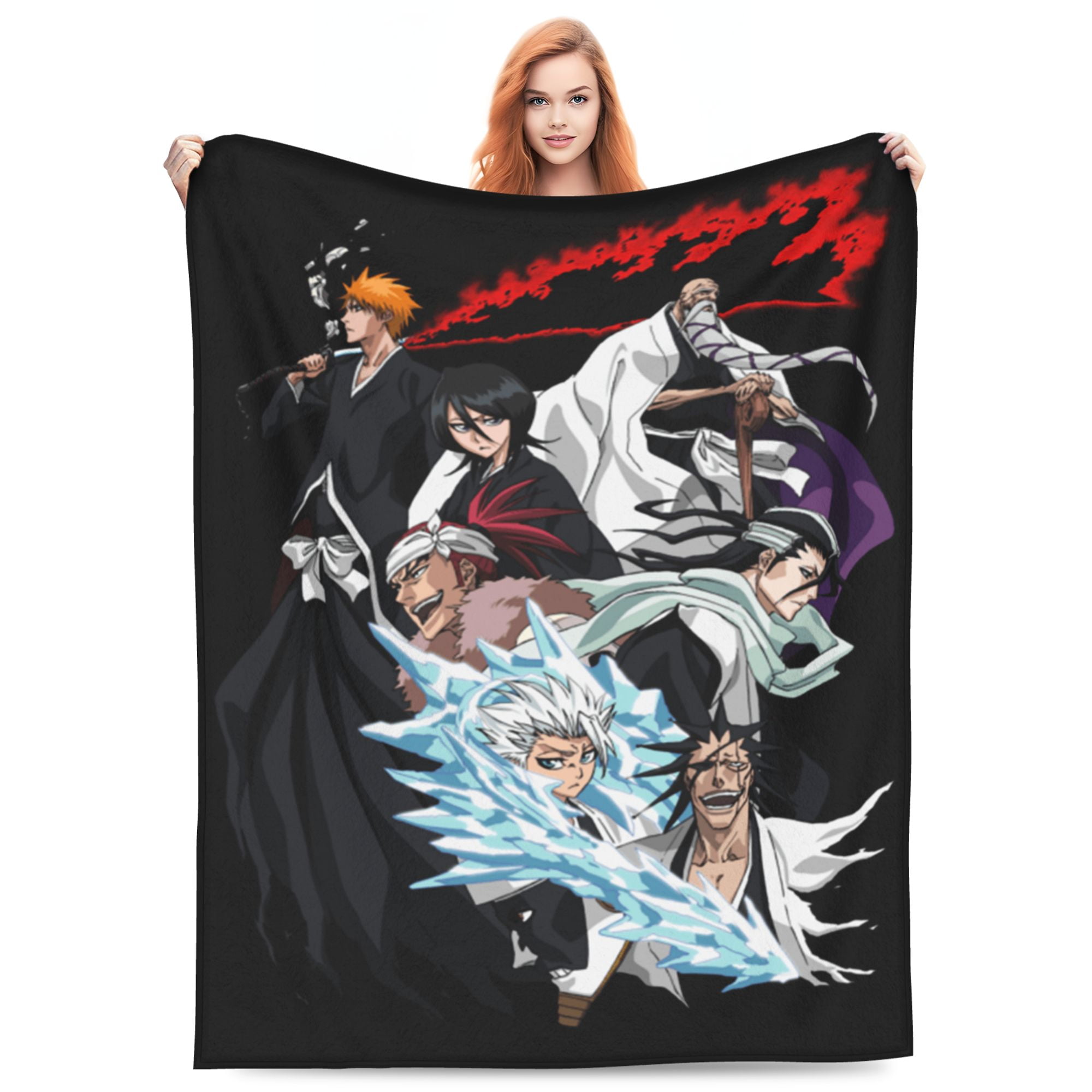 Bleach Bed Blanket 3D Printed Throw Blanket Lightweight Super Soft Air ...