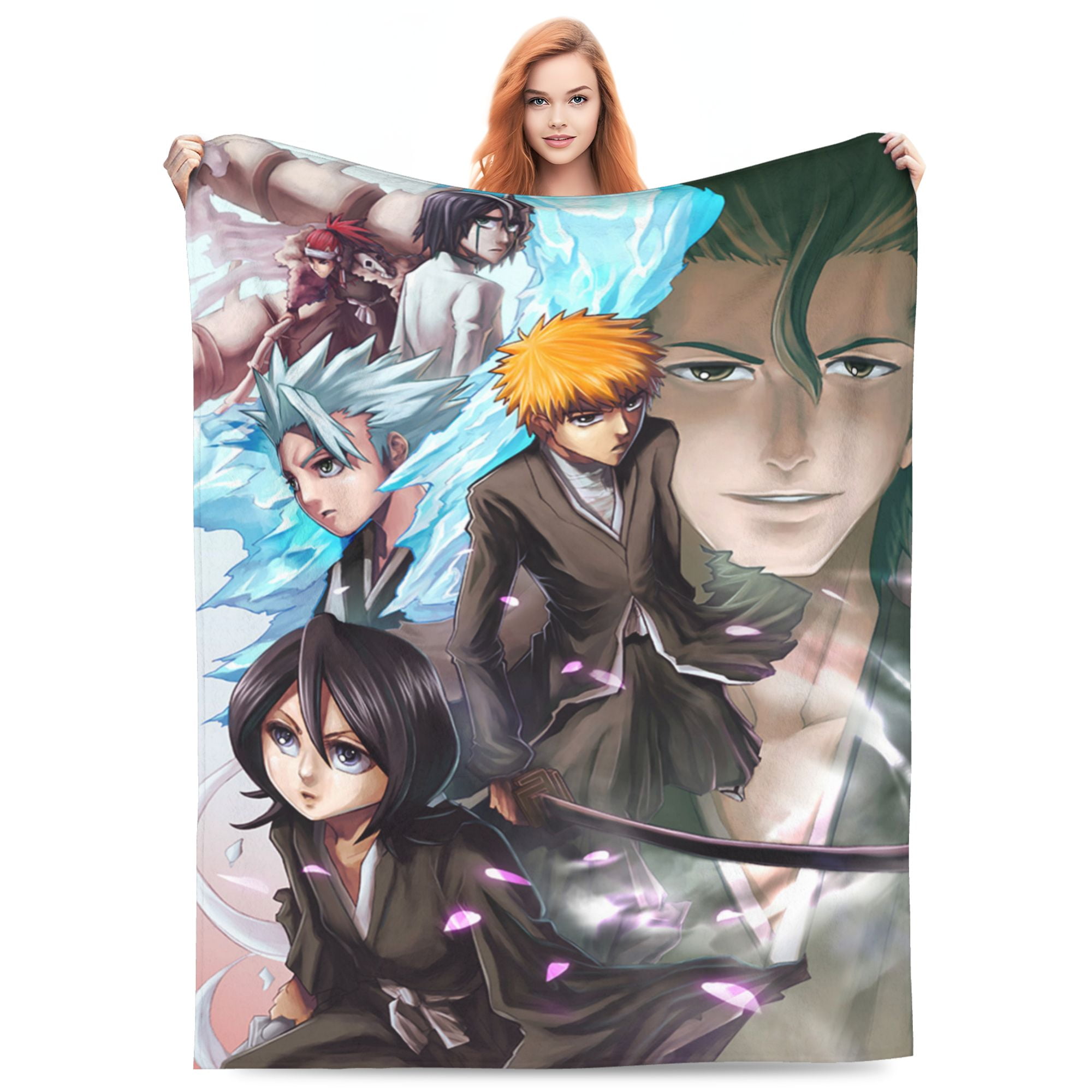 Bleach Bed Blanket 3D Printed Throw Blanket Lightweight Super Soft Air ...