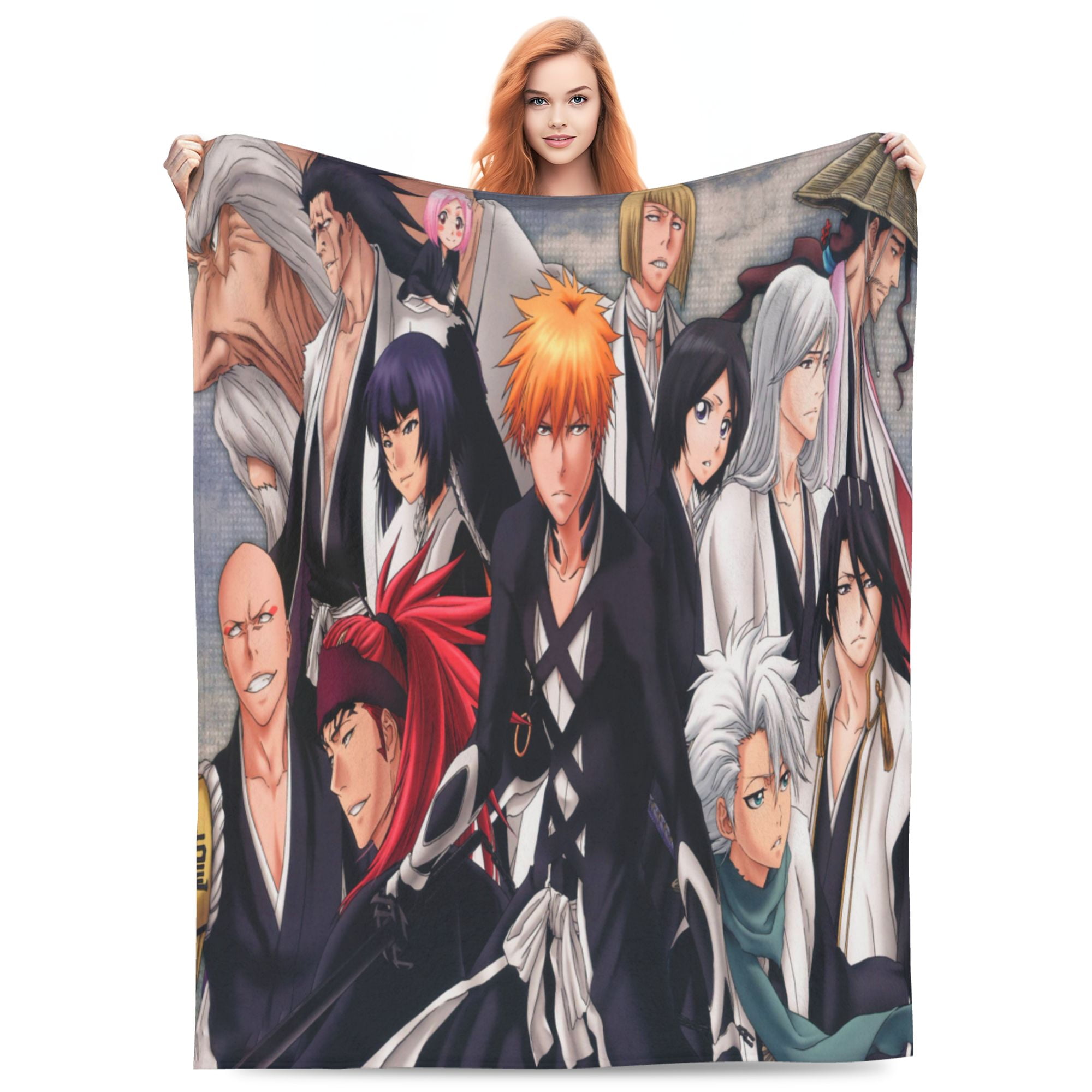 Bleach Bed Blanket 3D Printed Throw Blanket Lightweight Super Soft Air ...