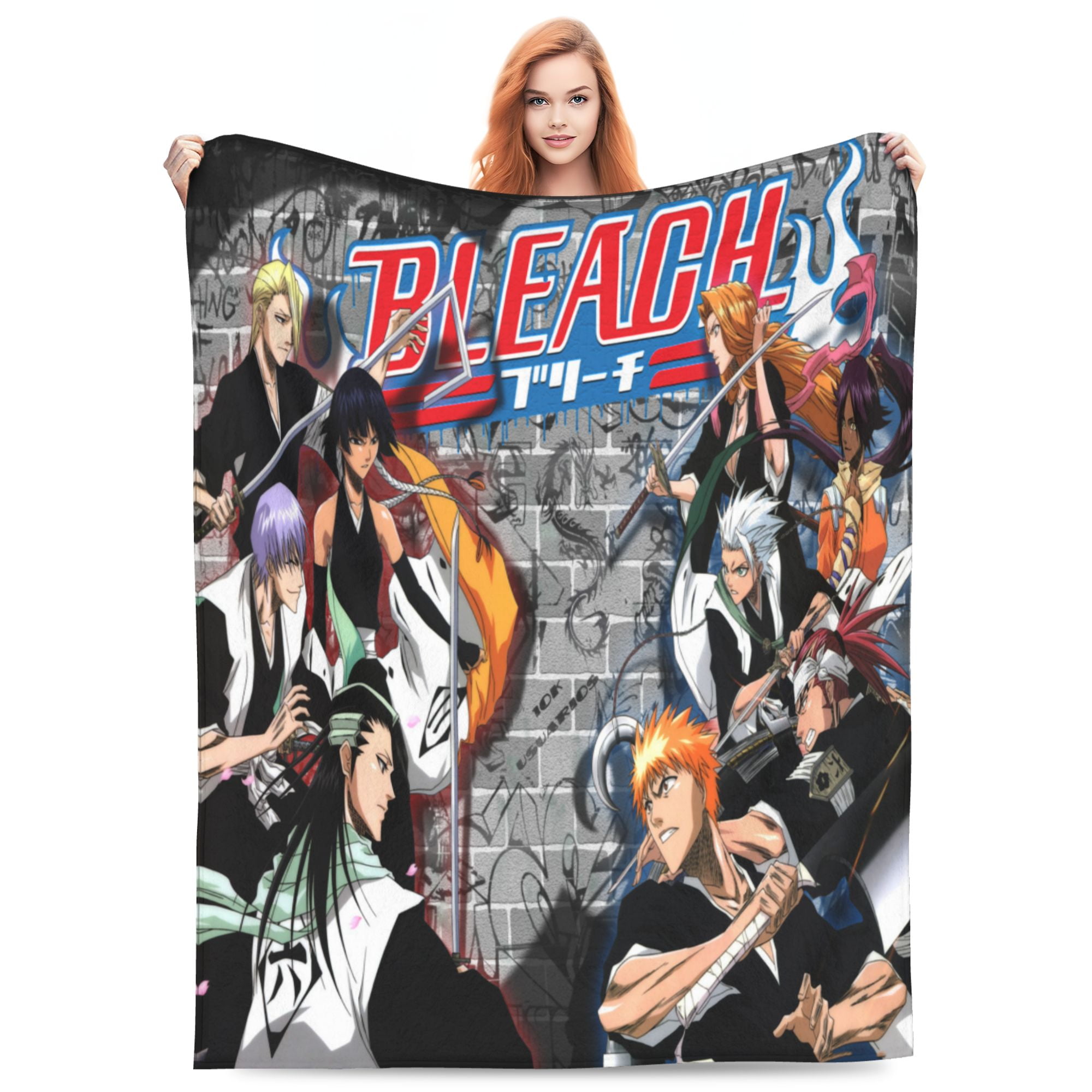 Bleach Bed Blanket 3D Printed Throw Blanket Lightweight Super Soft Air ...