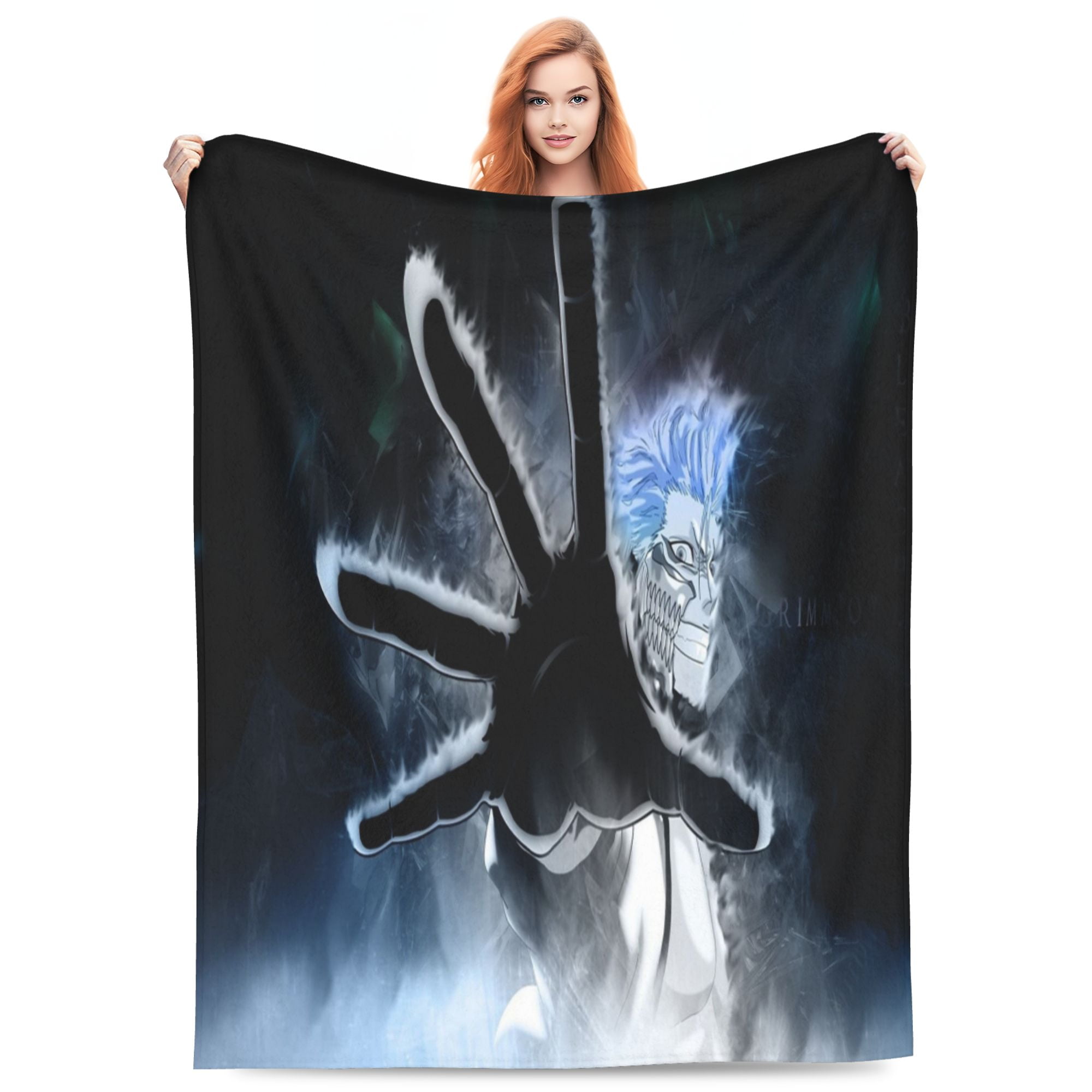 Bleach Bed Blanket 3D Printed Throw Blanket Lightweight Super Soft Air ...