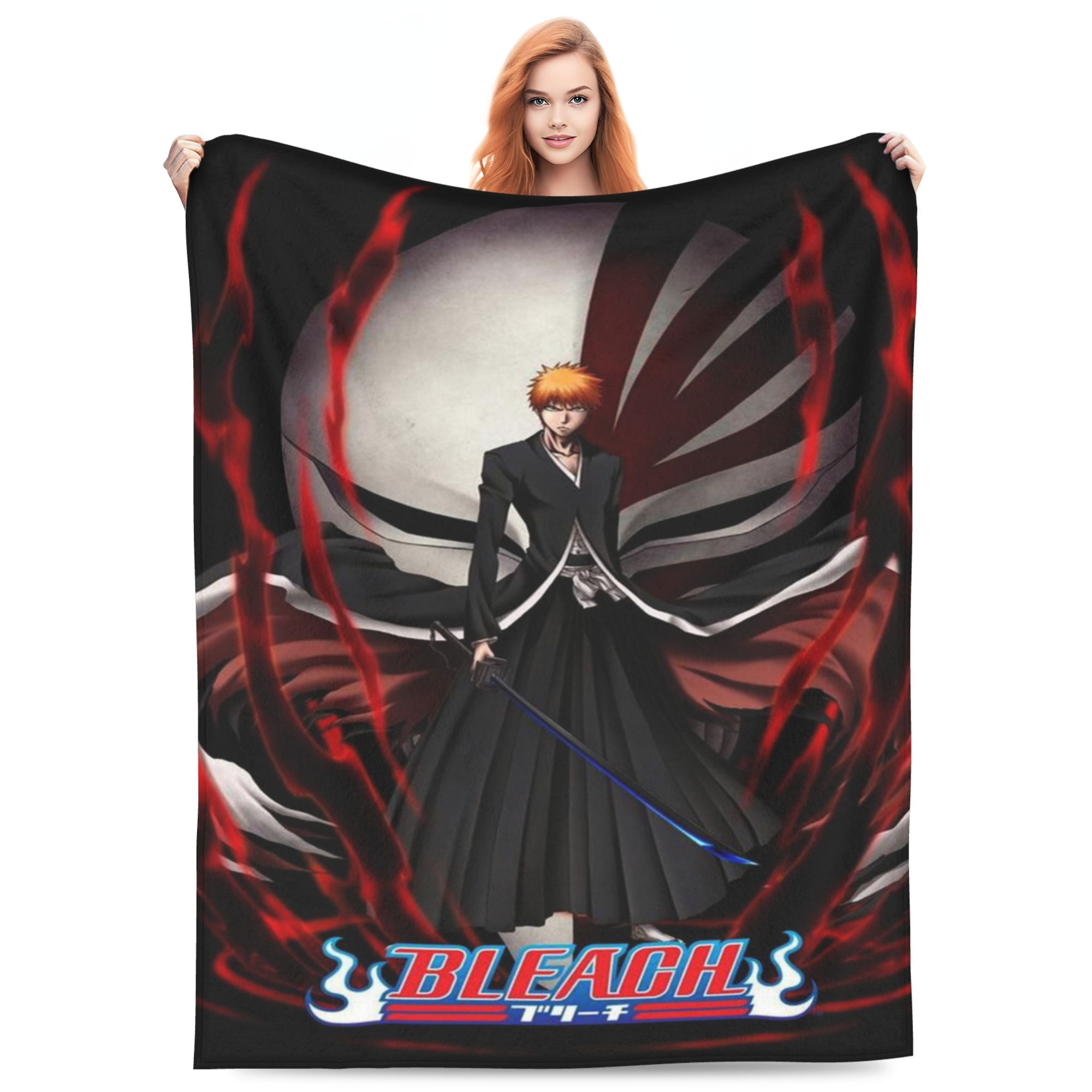 Bleach Bed Blanket 3D Printed Throw Blanket Lightweight Super Soft Air ...