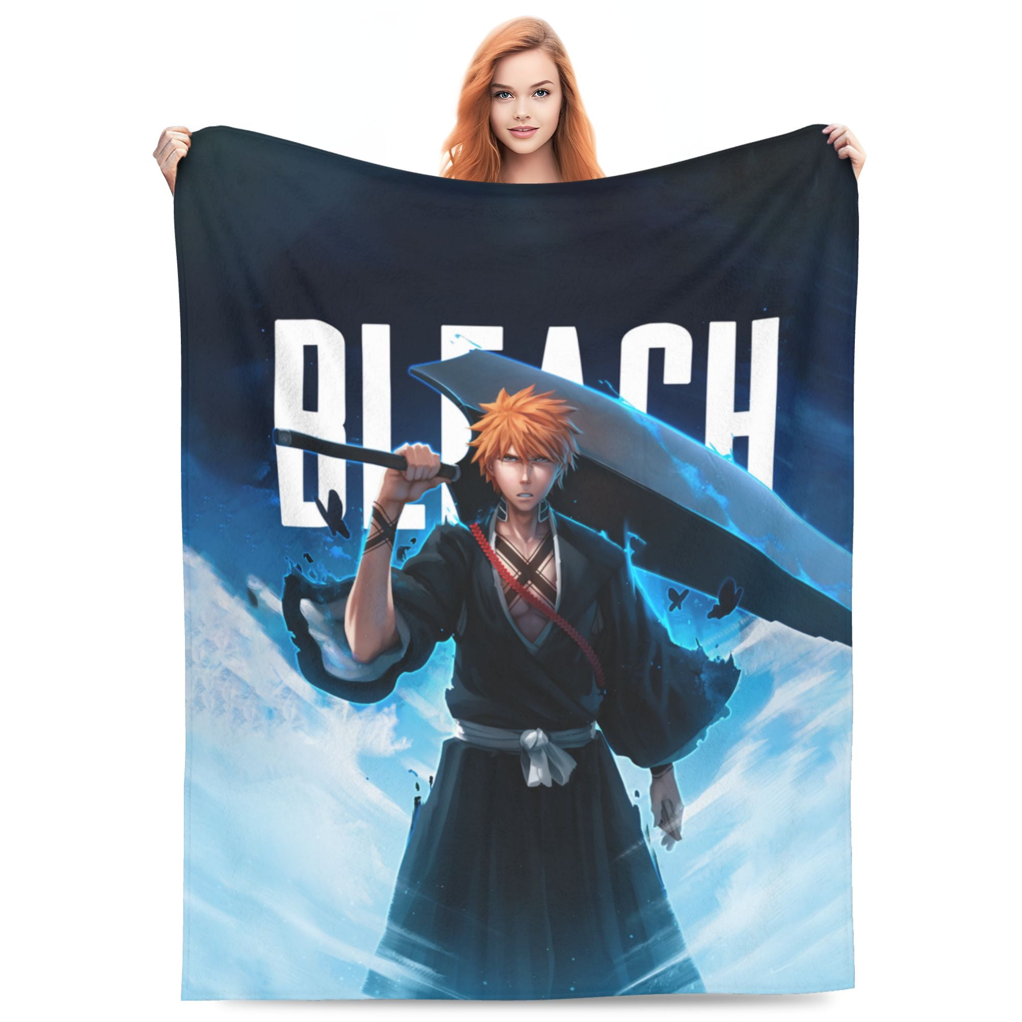 Bleach Bed Blanket 3D Printed Throw Blanket Lightweight Super Soft Air ...
