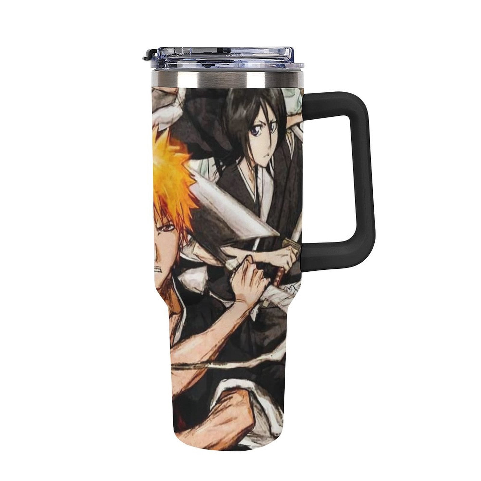 Bleach Car Tumbler with Handle And Straw Lid Large Capacity 40 Oz ...