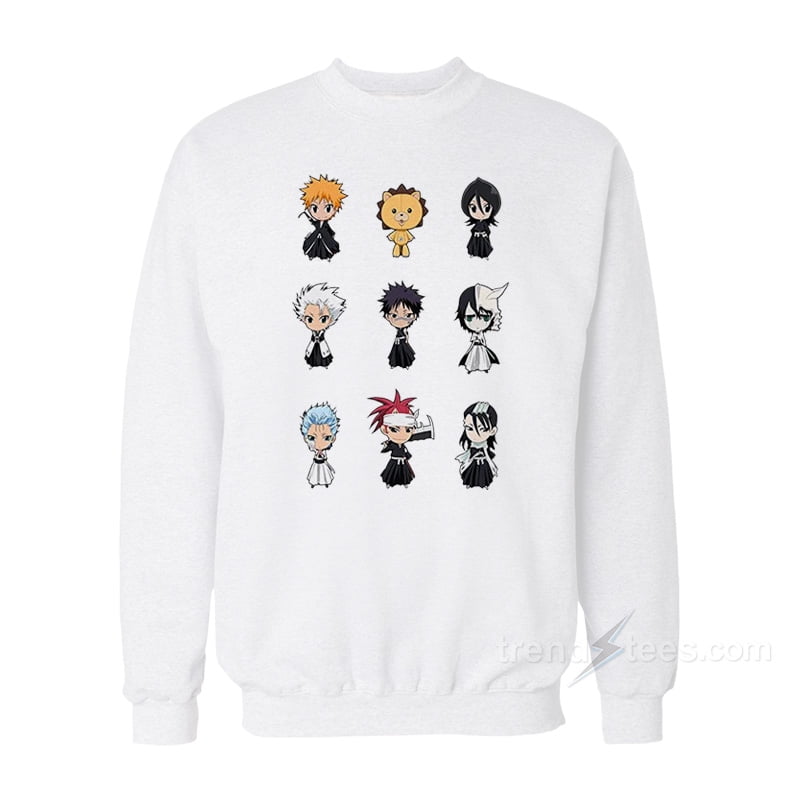 Bleach Chibi Characters Sweatshirt: A Cute and Fun Design Featuring the ...