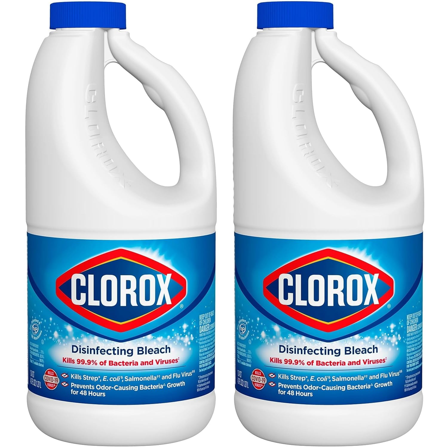 Bleach Cleaner, 2 Pack Original Concentrated Bleach, Easy Pour Bottle ...