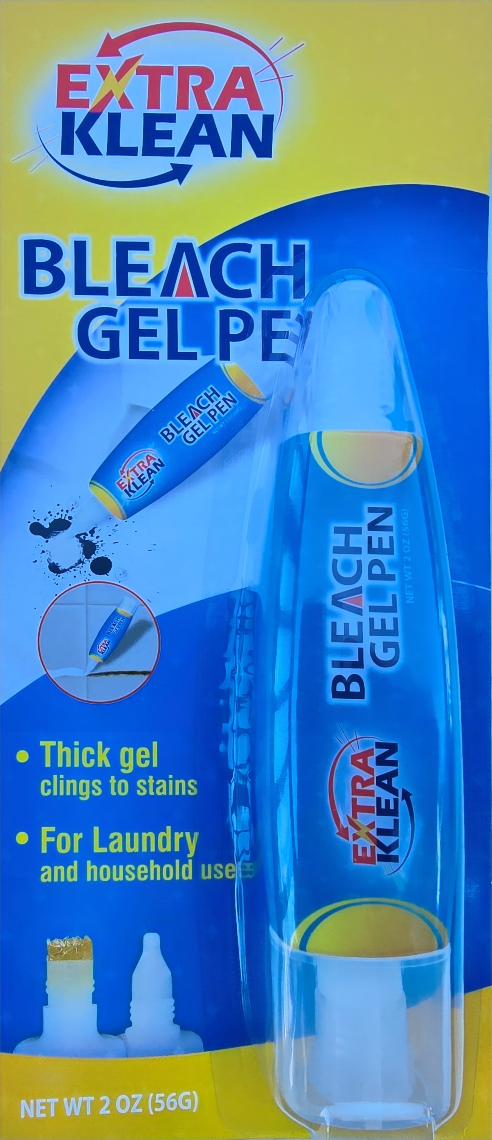 Bleach Gel Pen – Instant Stain Remover for Whites, Travel Size Spot ...