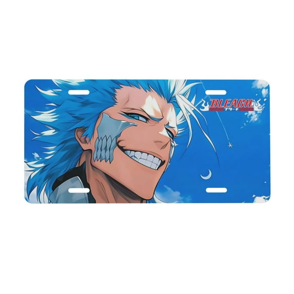 Bleach Grimmjow License Plate, Car Front License Plates With 4 Holes ...