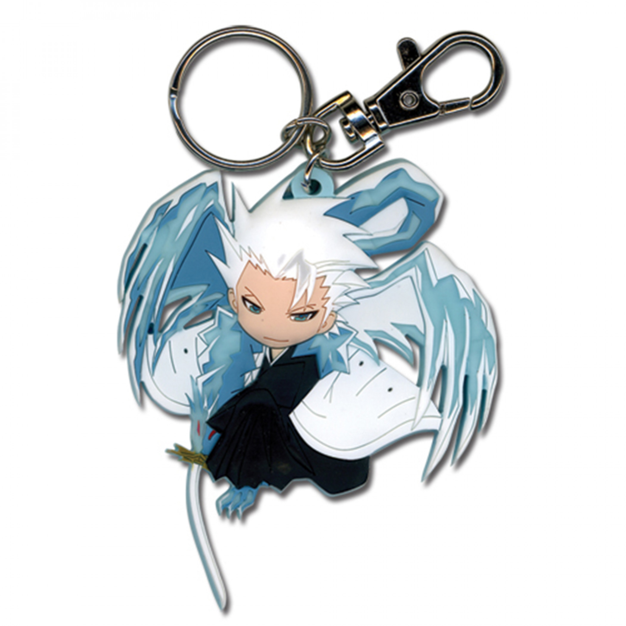 Bleach Hitsugaya Toshiro Chibi Bankai Daiguren Hyōrinmaru PVC Keychain ...