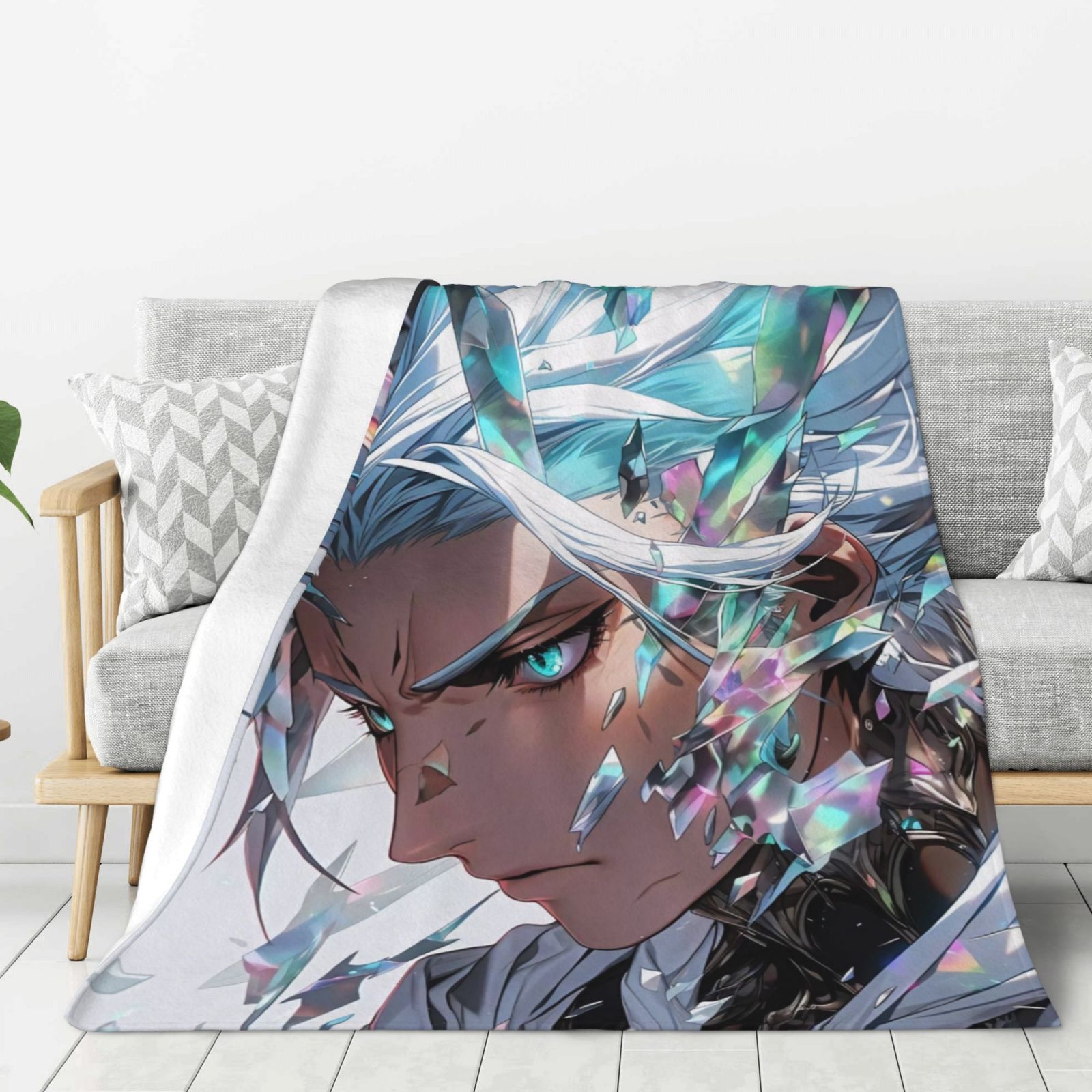 Bleach Hitsugaya Toushirou Tōshirō Fleece Blanket Throw Soft Cozy Plush ...