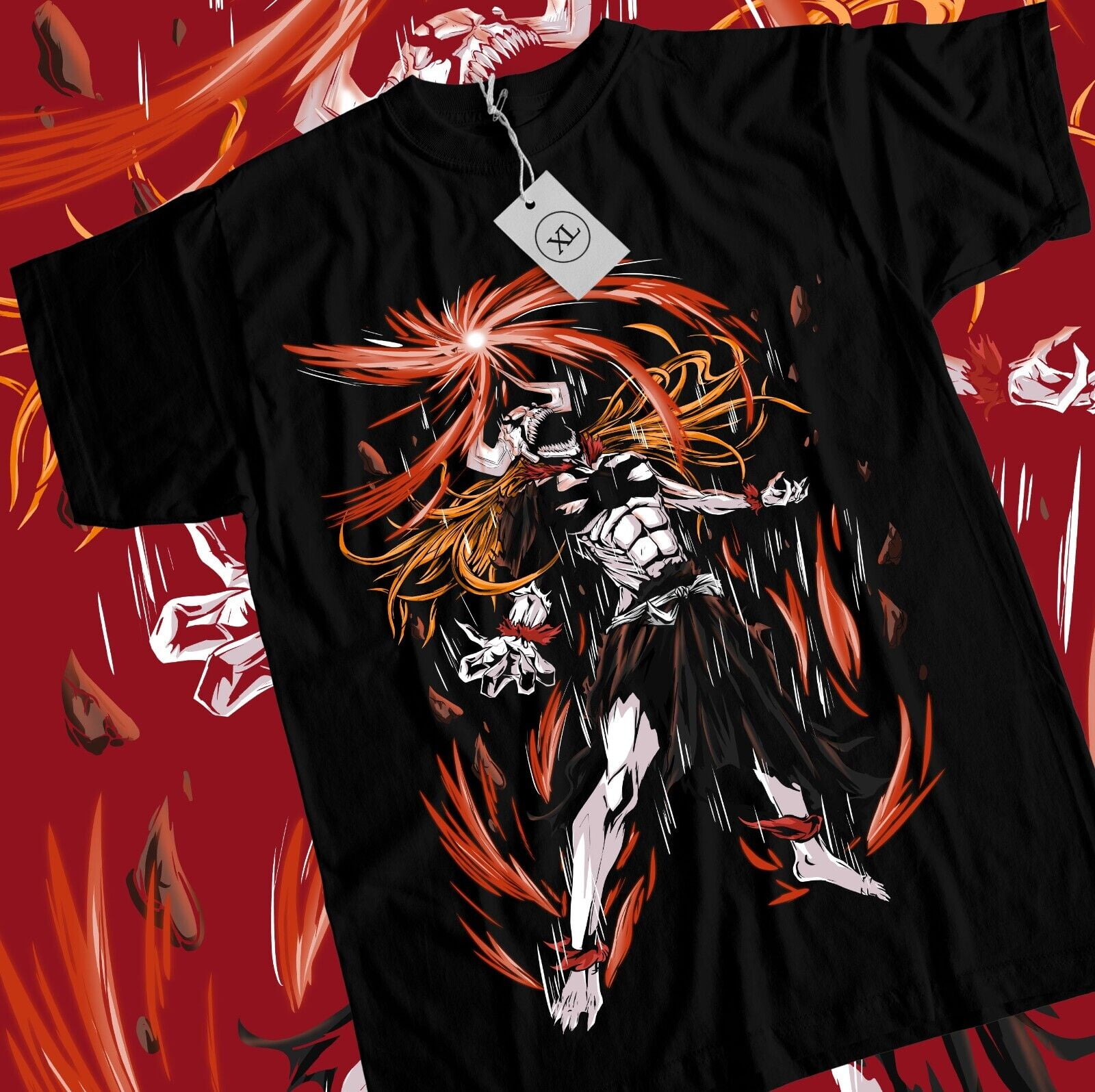 Bleach Ichigo Kurosaki T-shirt Manga Strip Horror Anime Gift Shirt Tee ...
