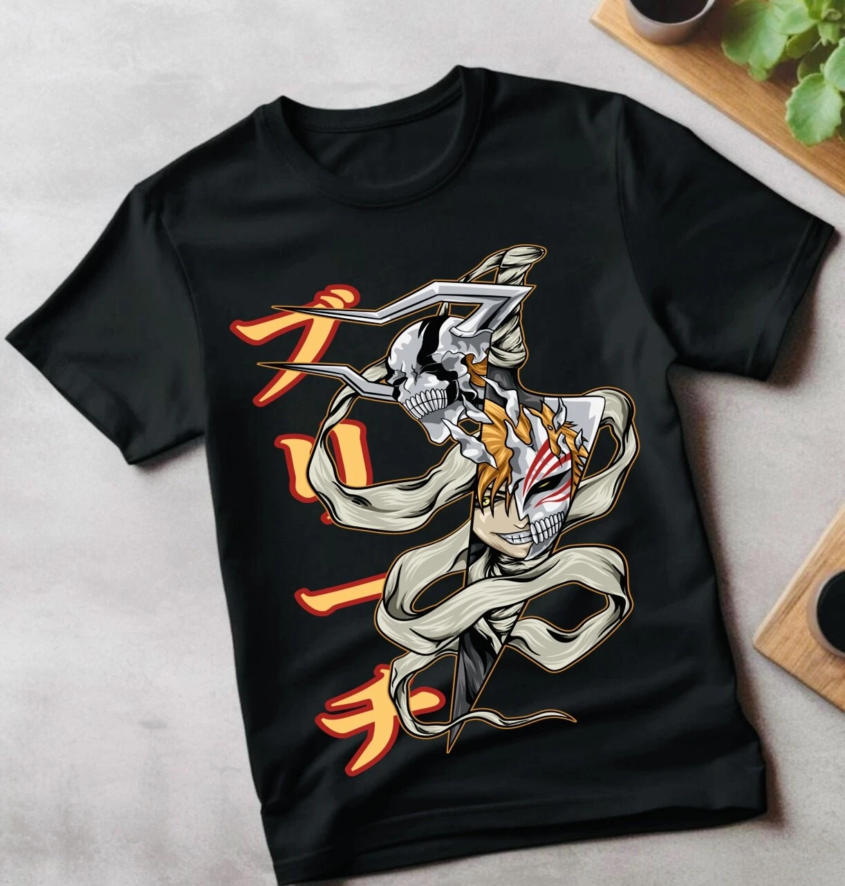 Bleach Ichigo Kurosaki T-shirt Manga Strip Horror Anime Gift Shirt Tee ...