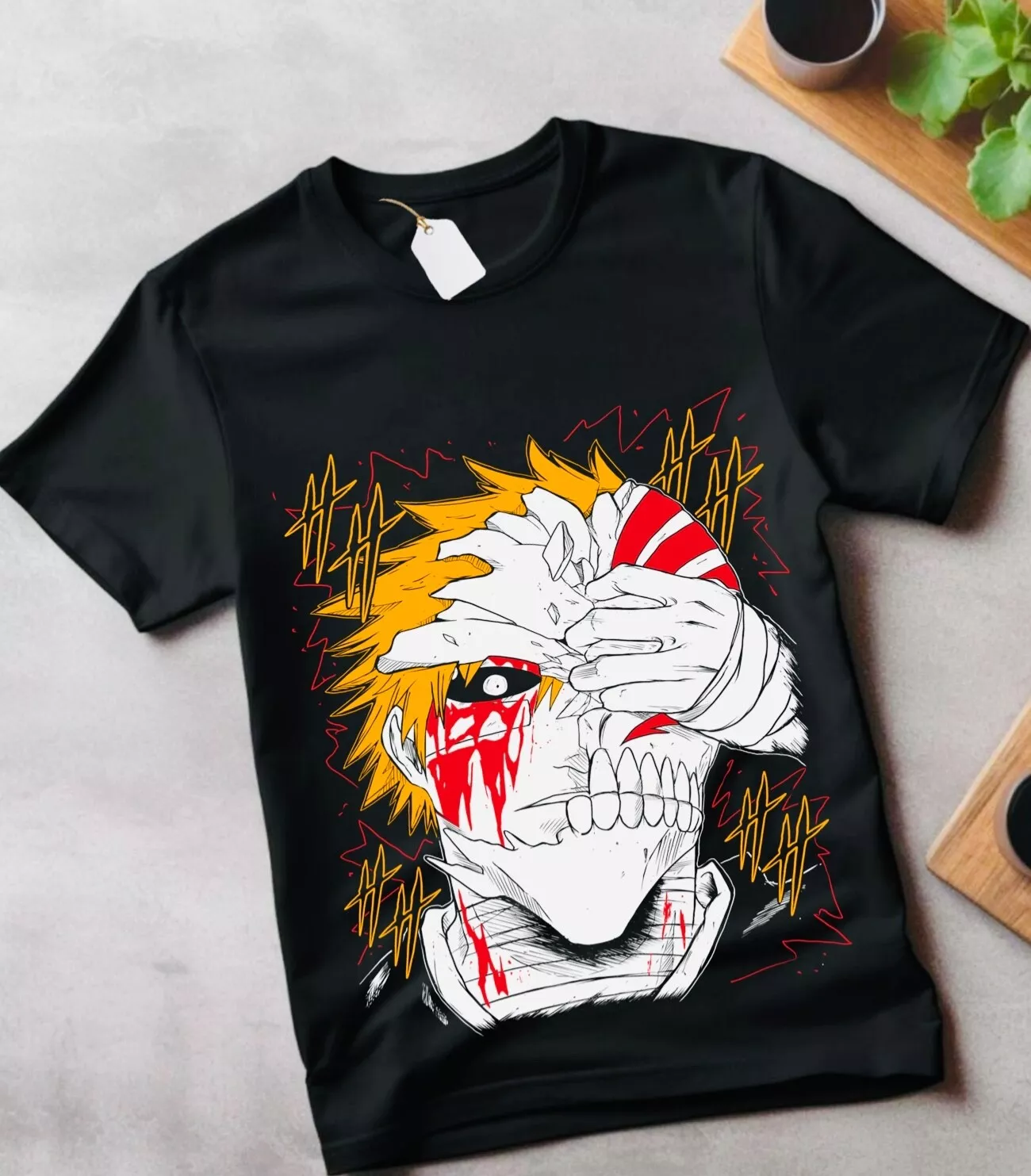 Bleach Ichigo Kurosaki T-shirt Manga Strip Horror Anime Gift Shirt kids ...