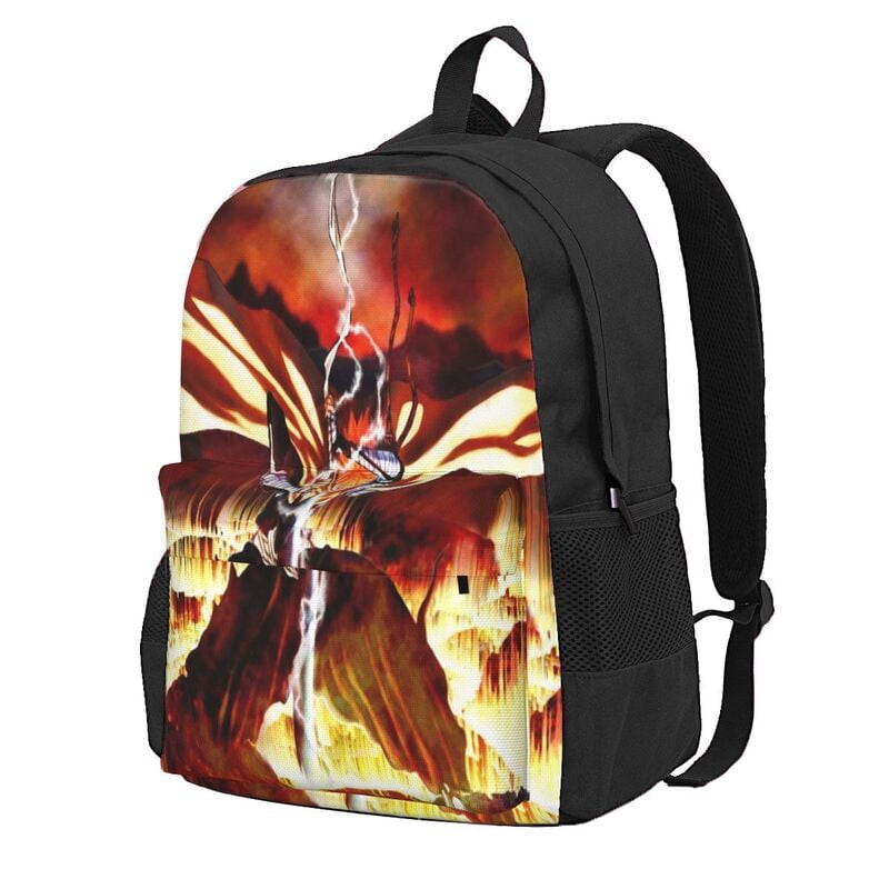 Bleach Ichigo Kurozaki Backpack Anime Computer Bag Hiking Bookpack Bag ...