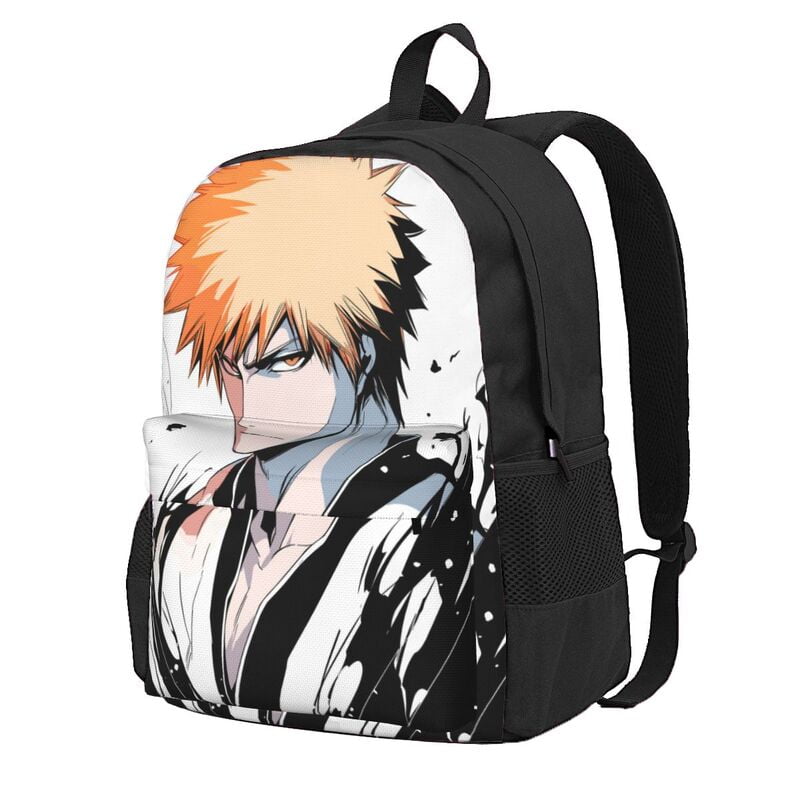 Bleach Ichigo Kurozaki Backpac 16.5In Anime Computer Bag Hiking ...